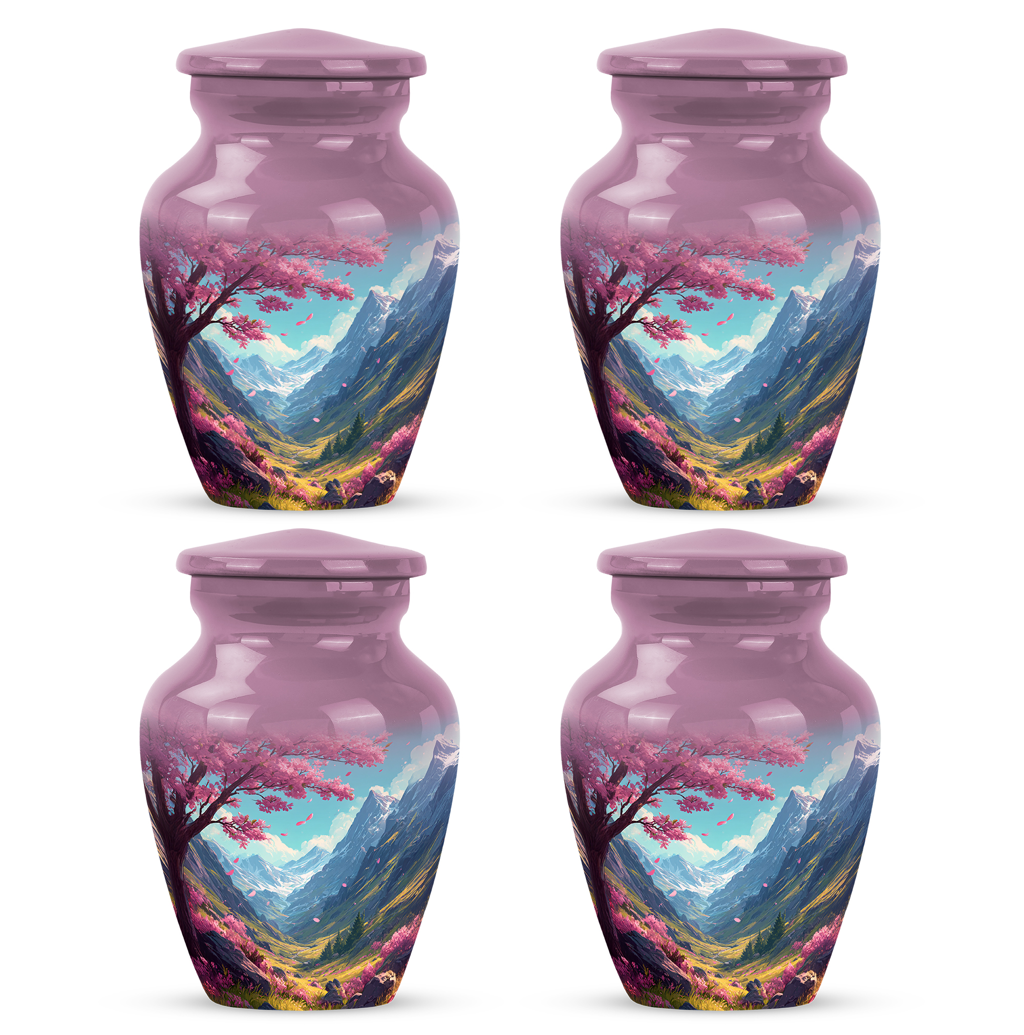 Yatskia Mountains at Spring Mini Funeral Keepsake Urns for Human Ashes ...