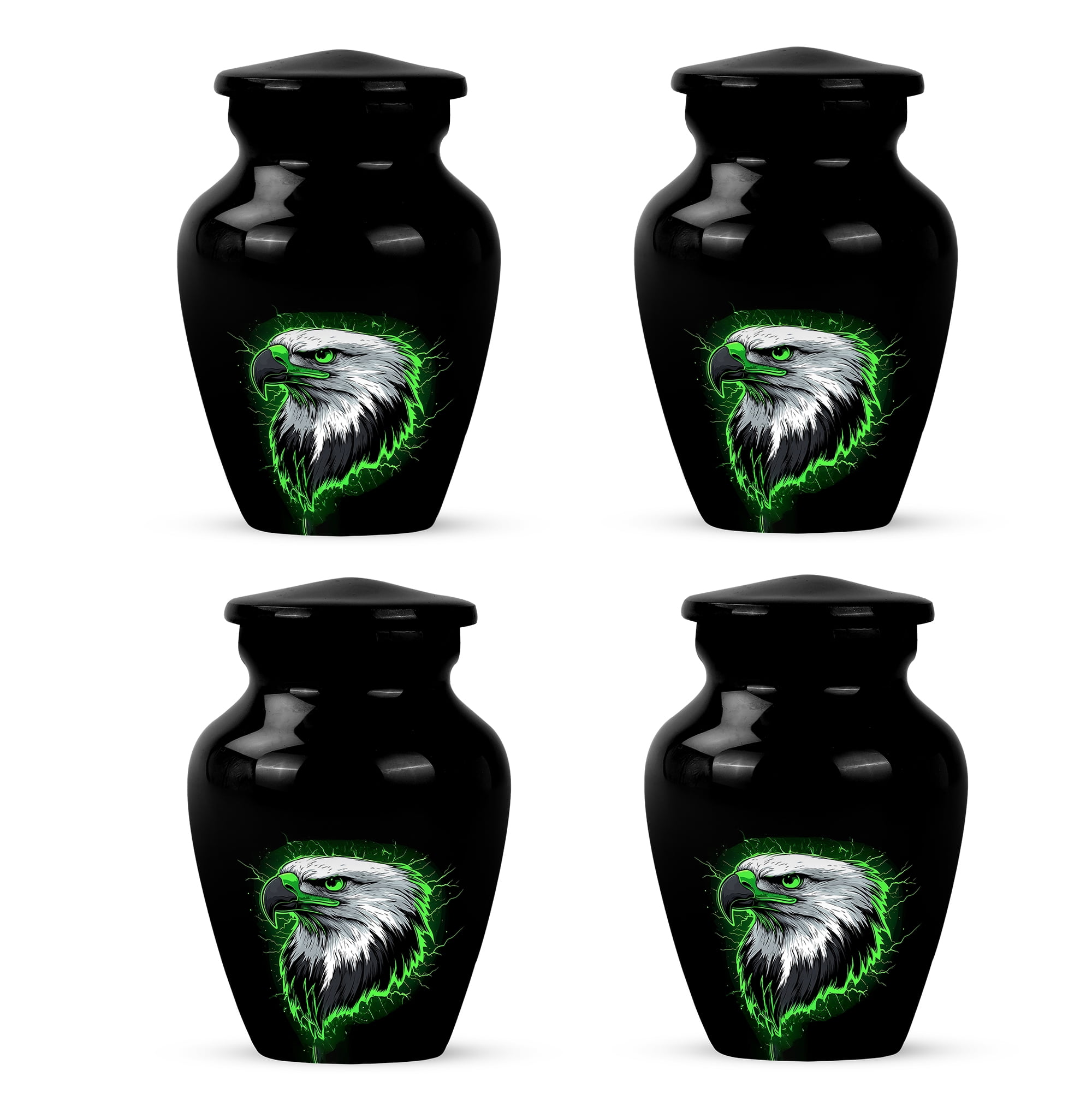 Yatskia Neon Green Eagle Little Funeral Urns for Human Ashes Adult ...