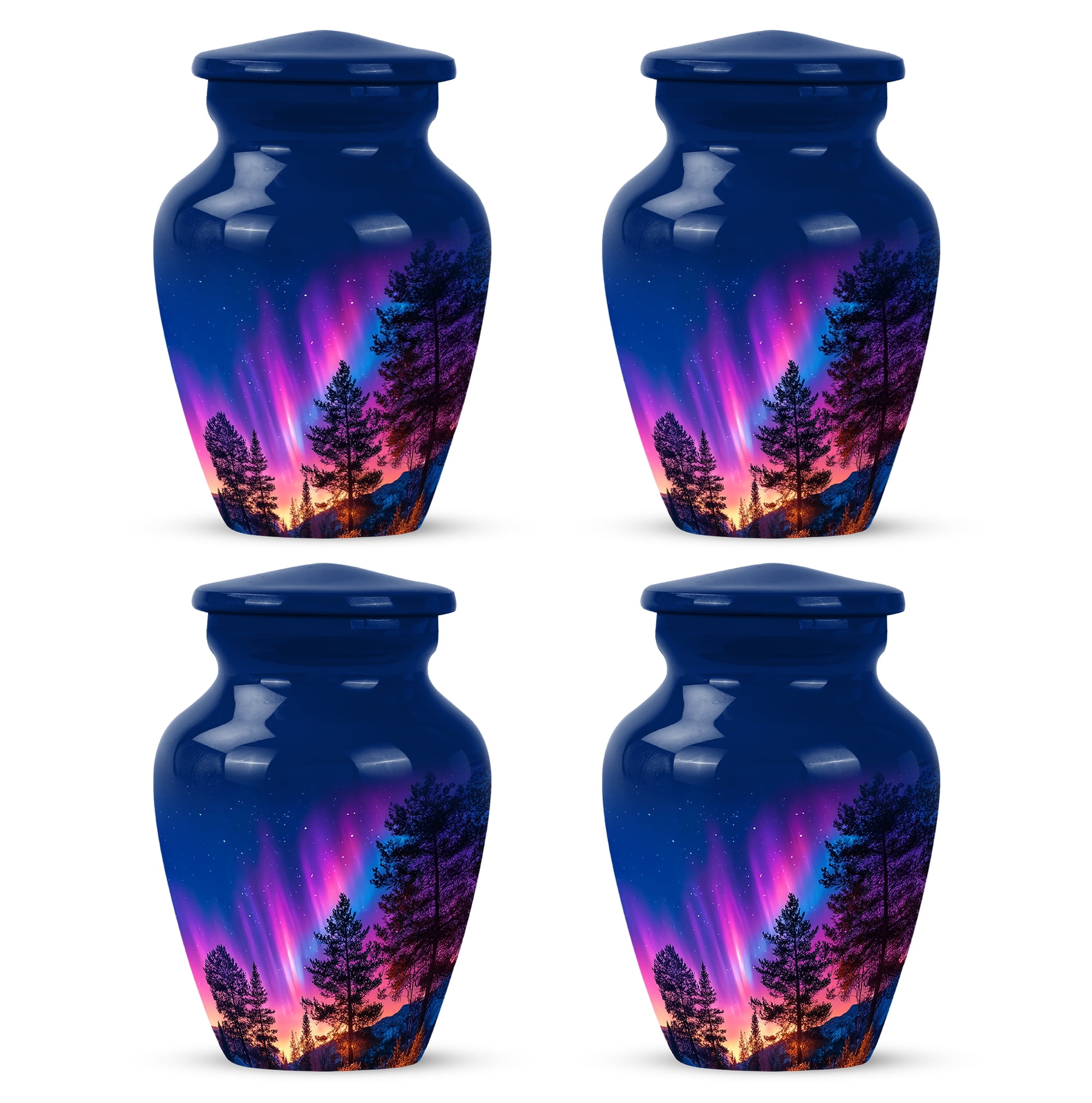 Yatskia Northern Lights Mini Funeral Keepsake Urns for Human Ashes ...