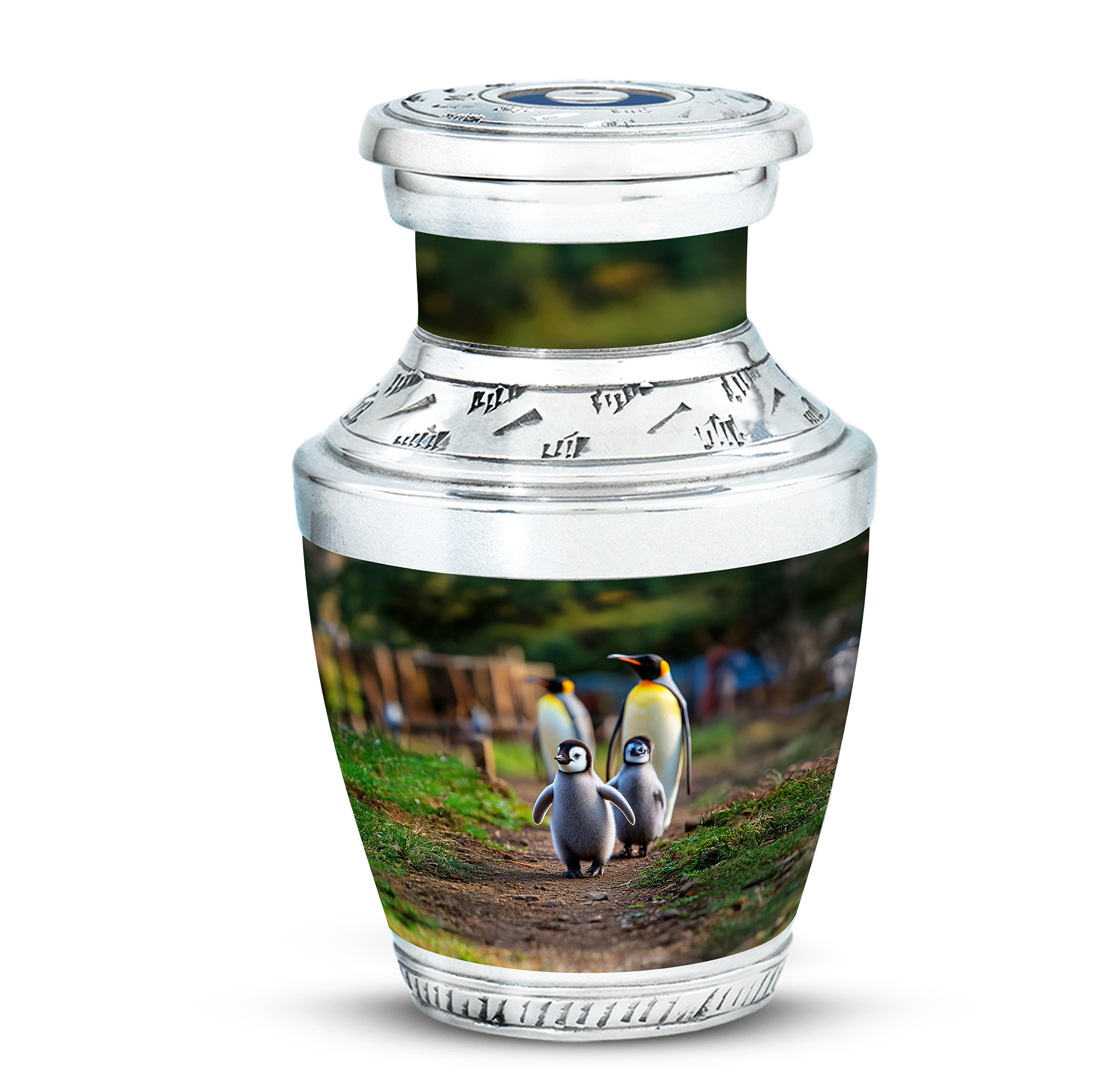 Yatskia Penguin Family Mini Funeral Keepsake Urns for Human Ashes Adult ...