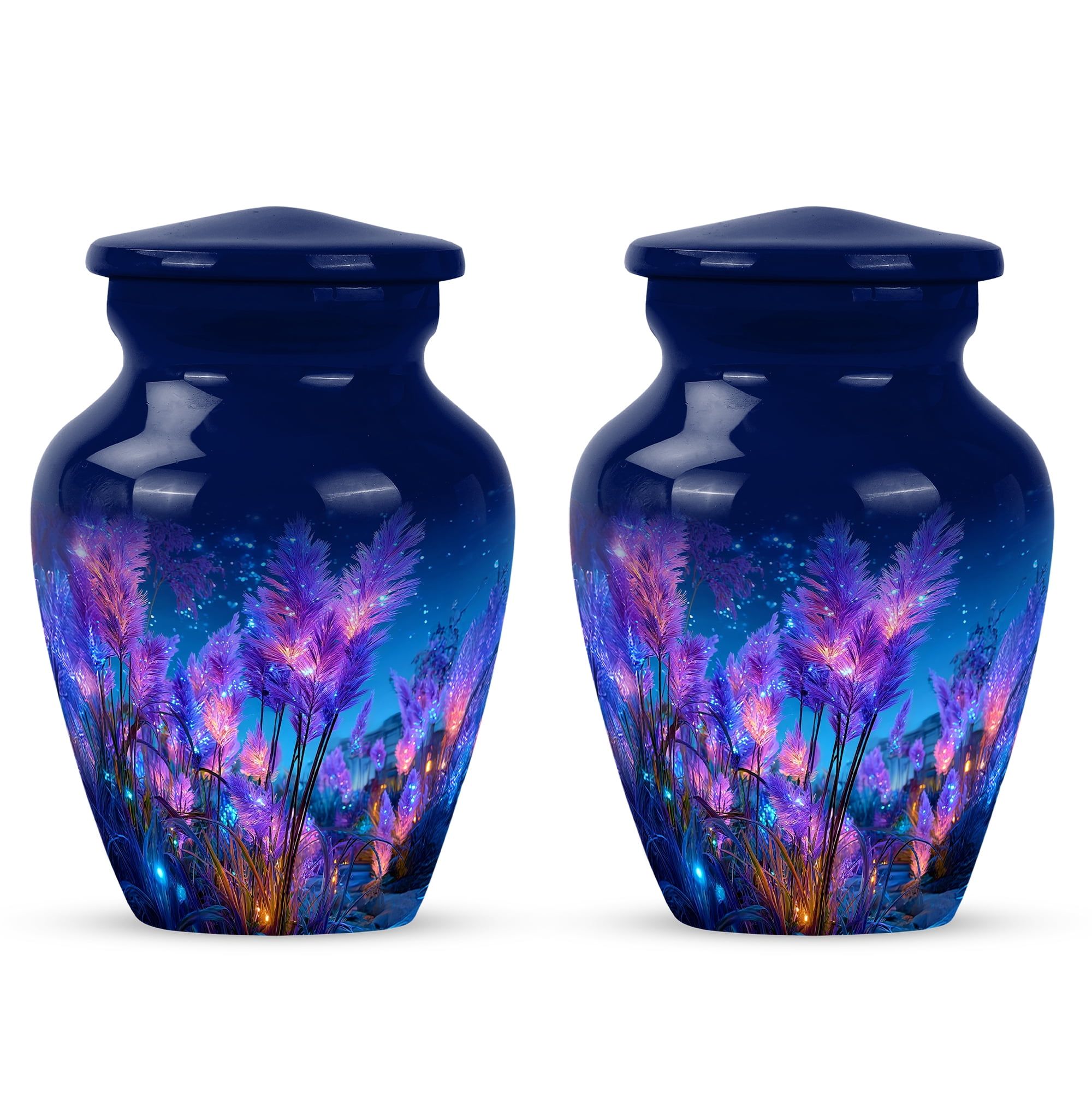 Yatskia Purple Lavender Grass Mini Memorial Burial Urn for Ashes Adult ...