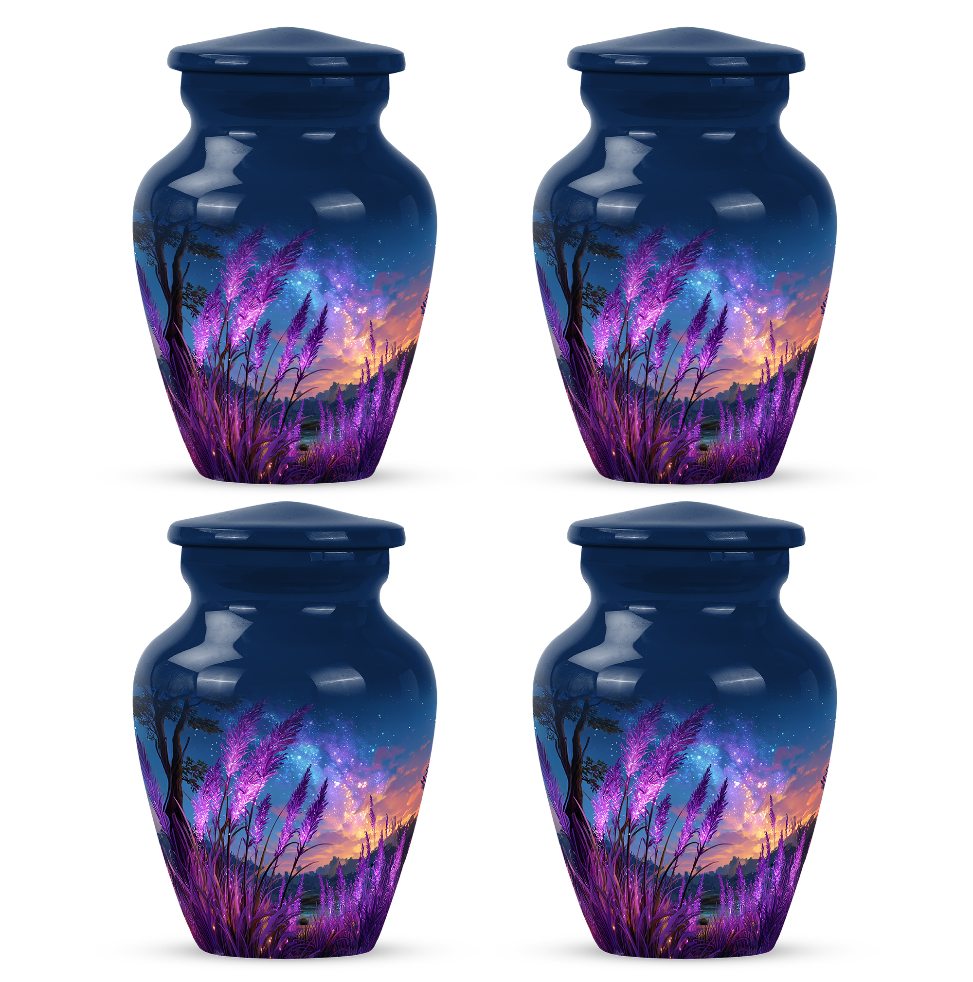 Yatskia Purple Lavender Grass Mini Memorial Keepsake Urn for Ashes ...