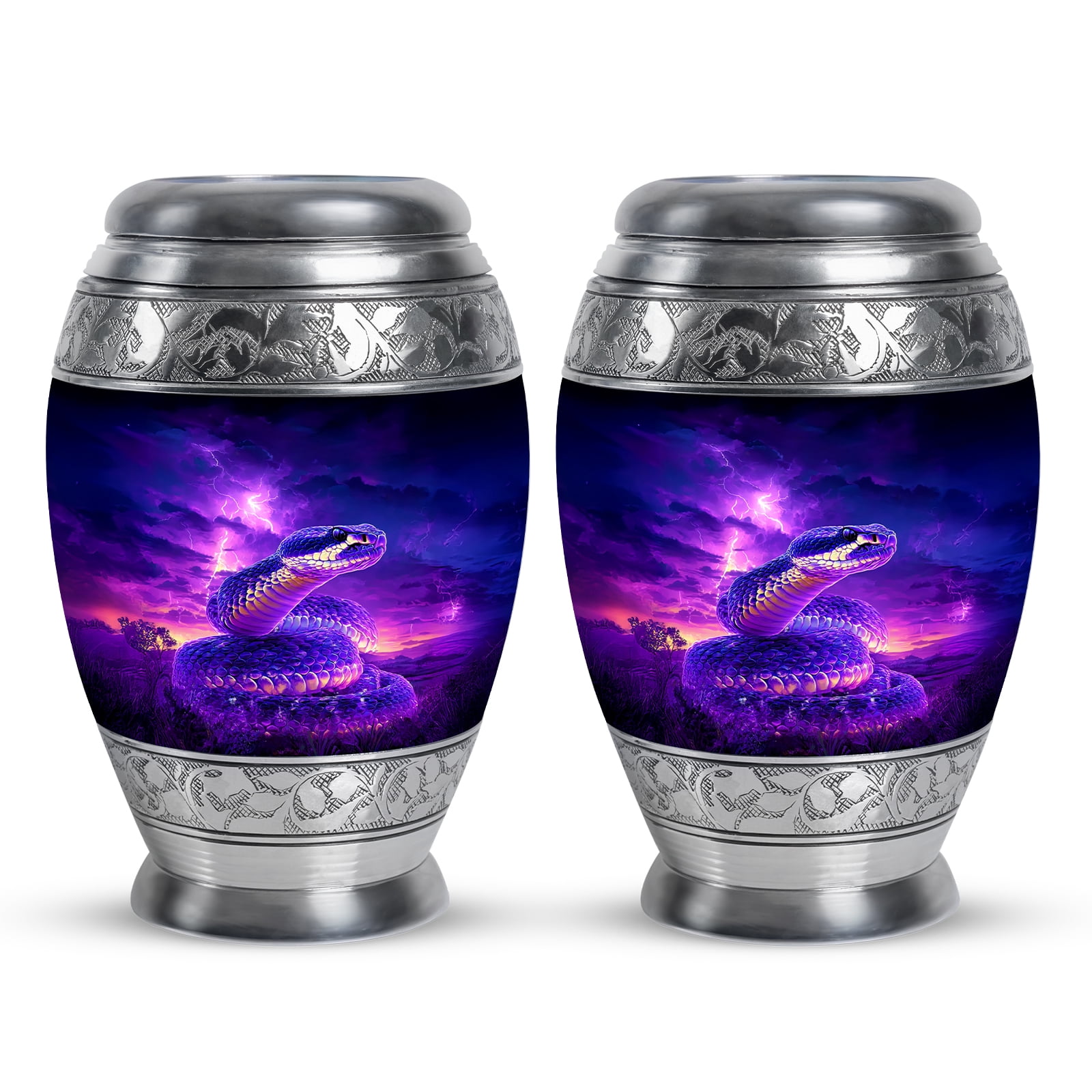 Yatskia Purple Snake with Thunderstorm Little Funeral Burial Urns for ...