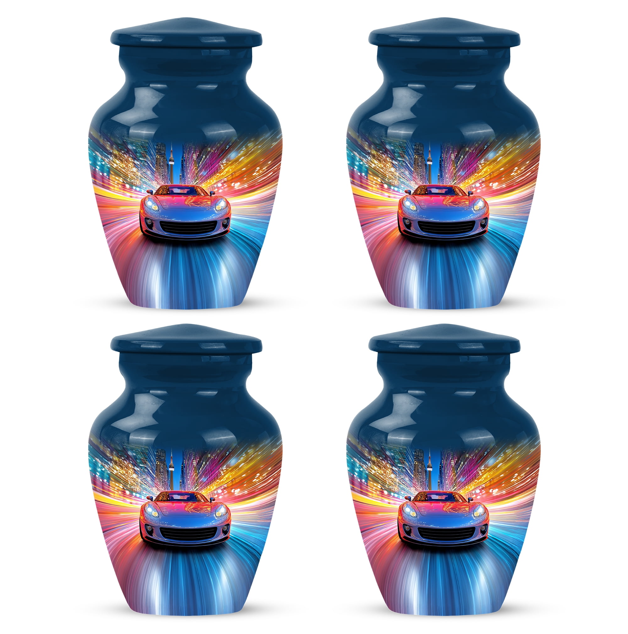 Yatskia Racing Car Little Funeral Urns for Human Ashes Adult Man, Small ...