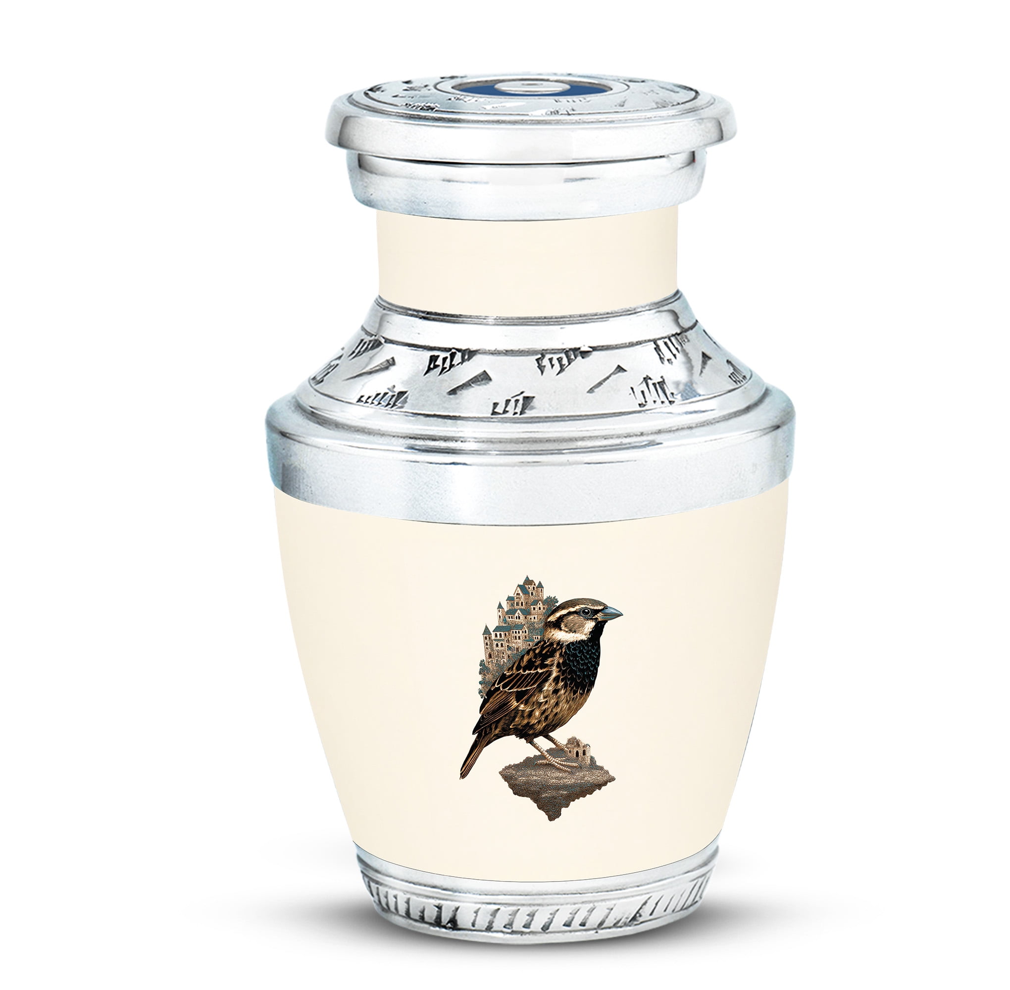 Yatskia Sparrow Small Urns for Human Ashes Keepsake, Little Funeral Urn ...