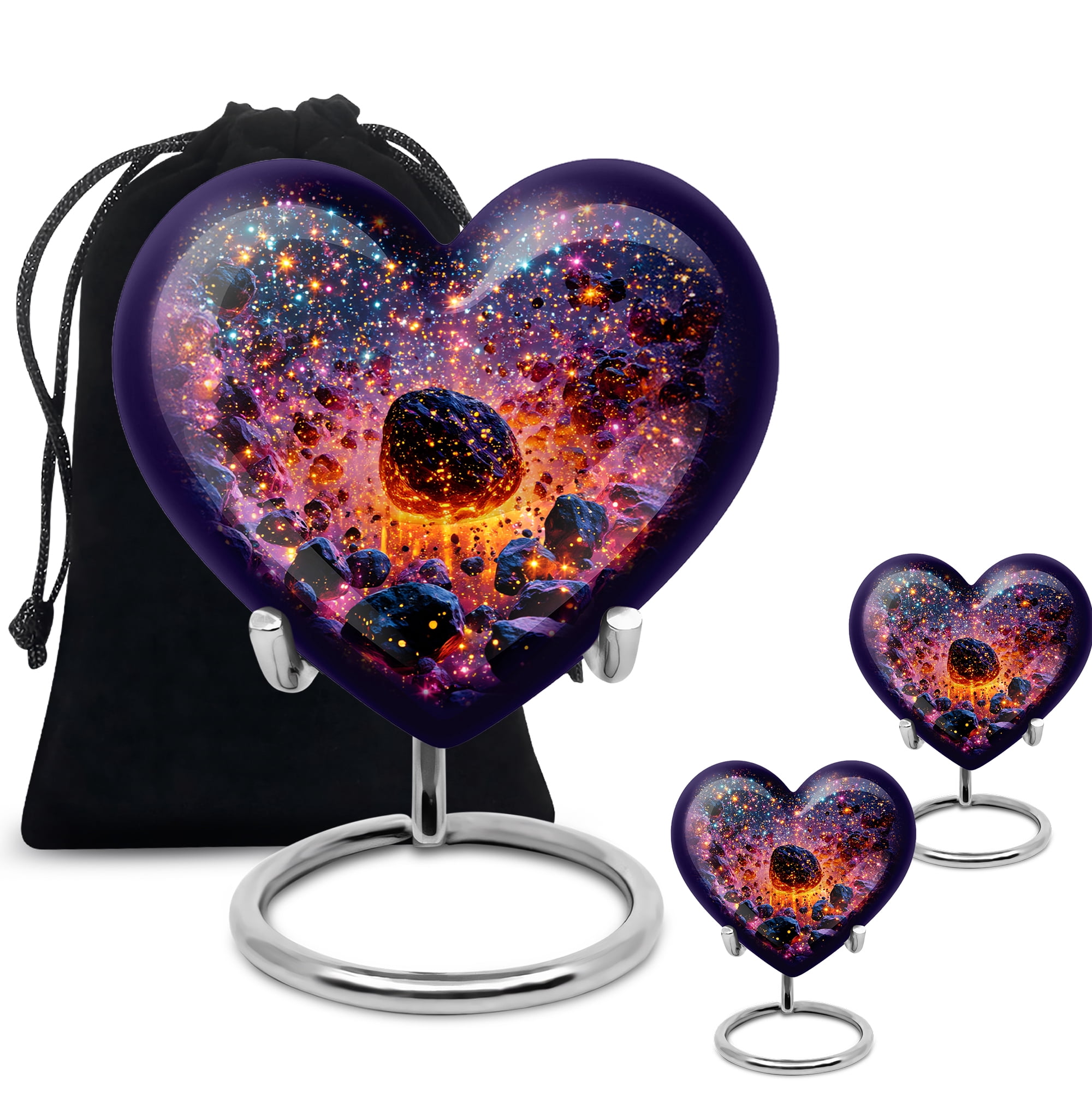 Yatskia Star Galaxy Mini Memorial Keepsake Urns for Human Ashes Adult ...