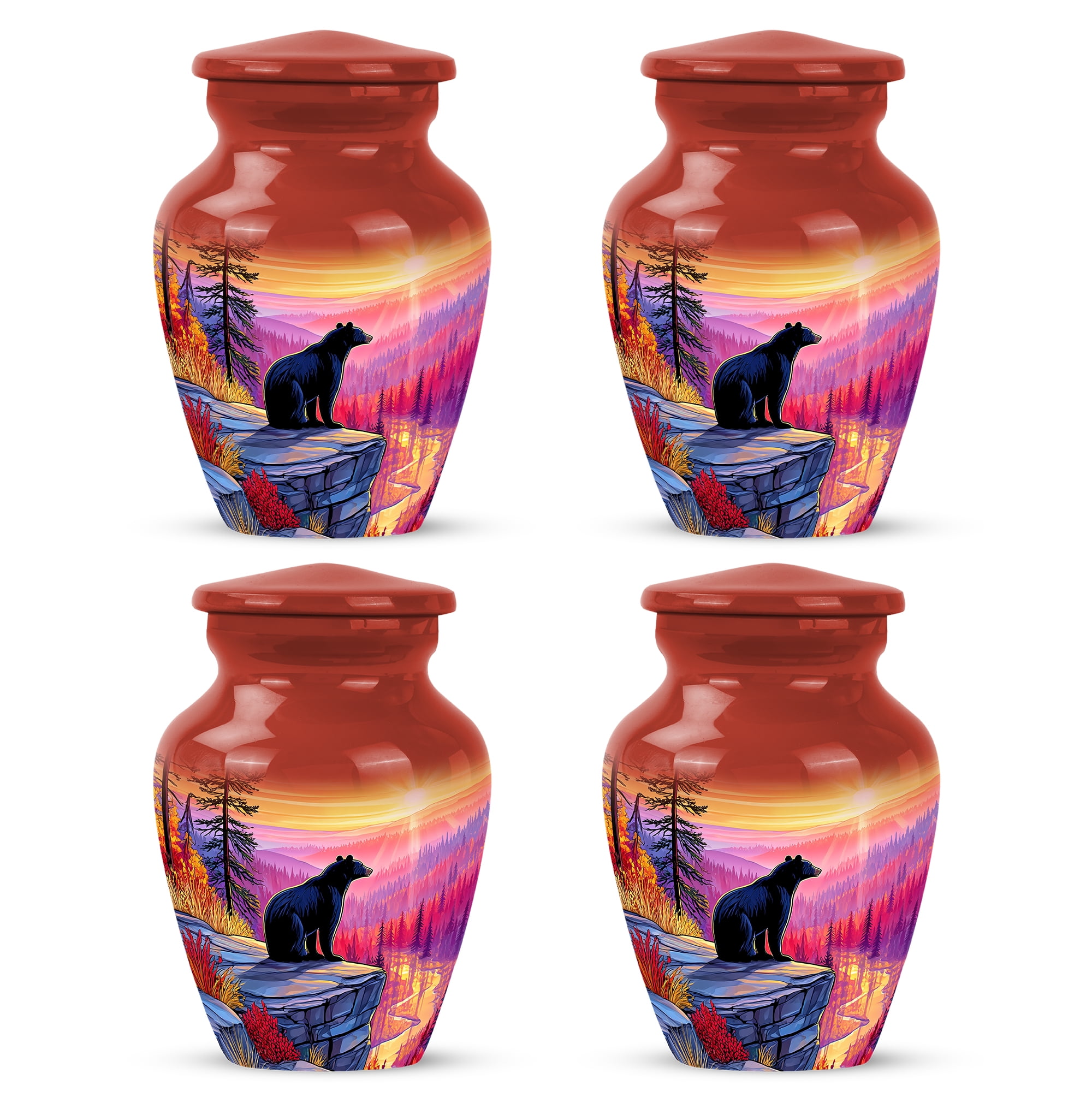 Yatskia Sunset Bear Small Cremation Urns for Human Ashes Adult Brother ...