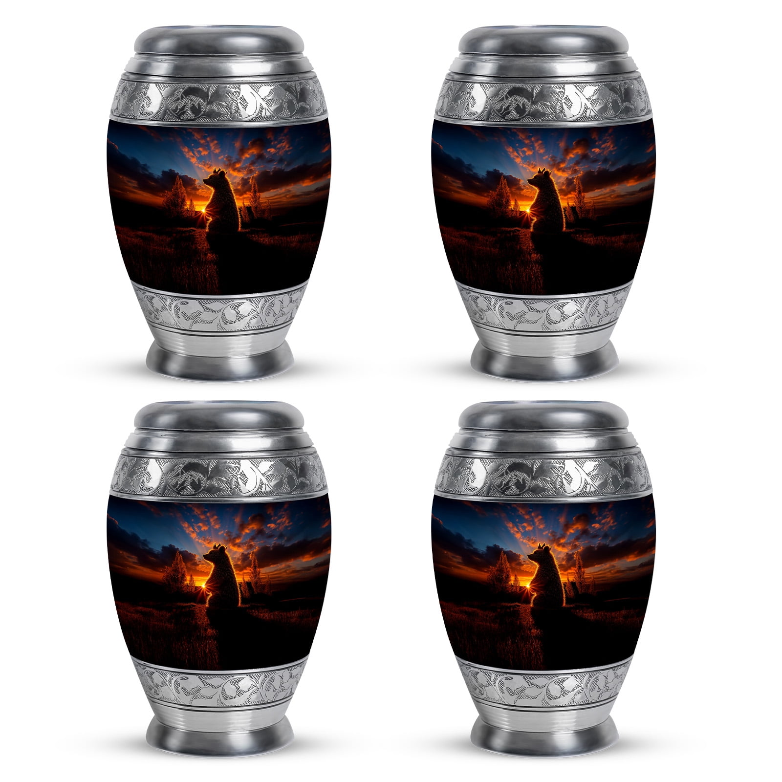 Yatskia Sunset Crown Teddy Bear Little Keepsake Urns for Human Ashes ...