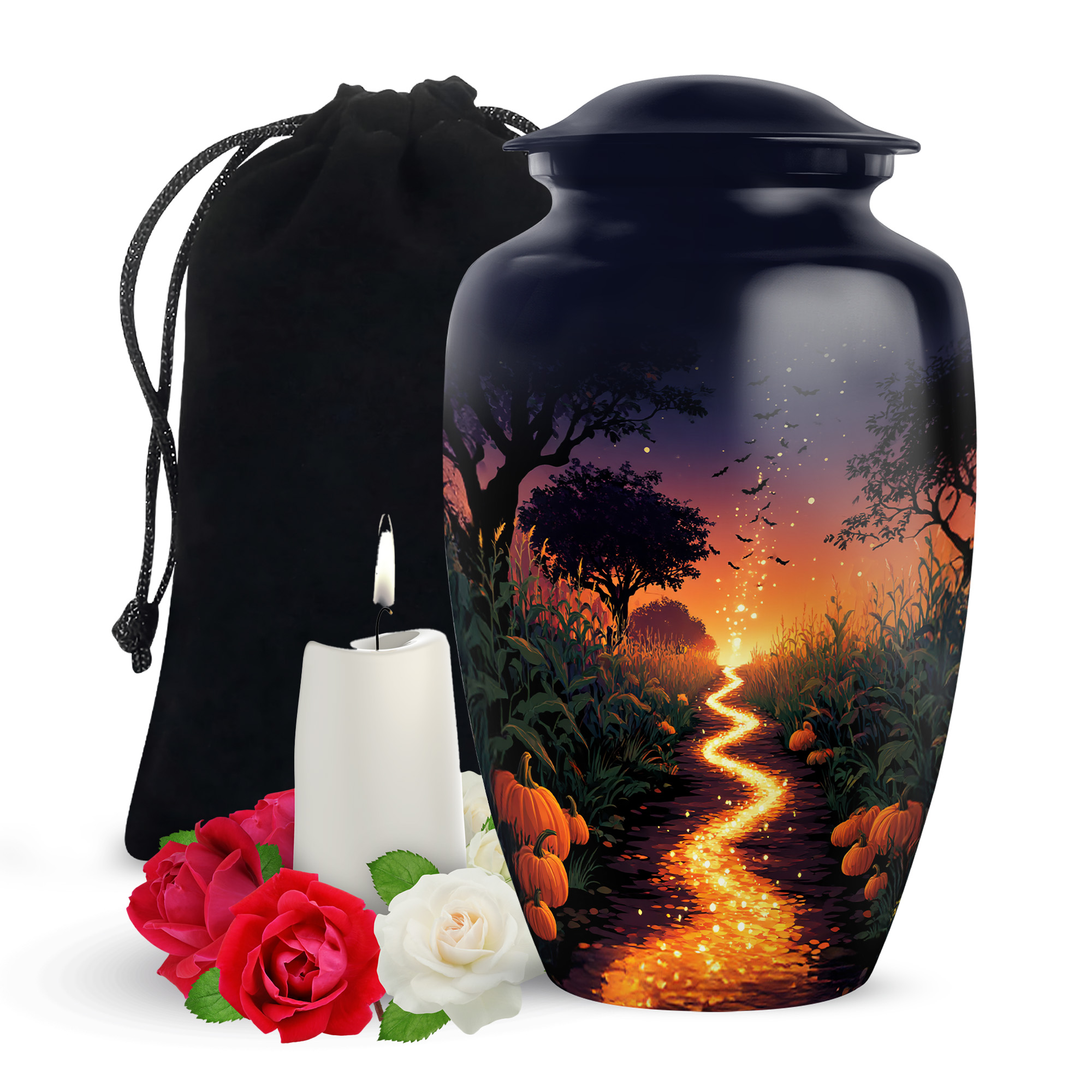 Yatskia Sunset Halloween Memorial Urn for Ash Adult Mother and Father ...