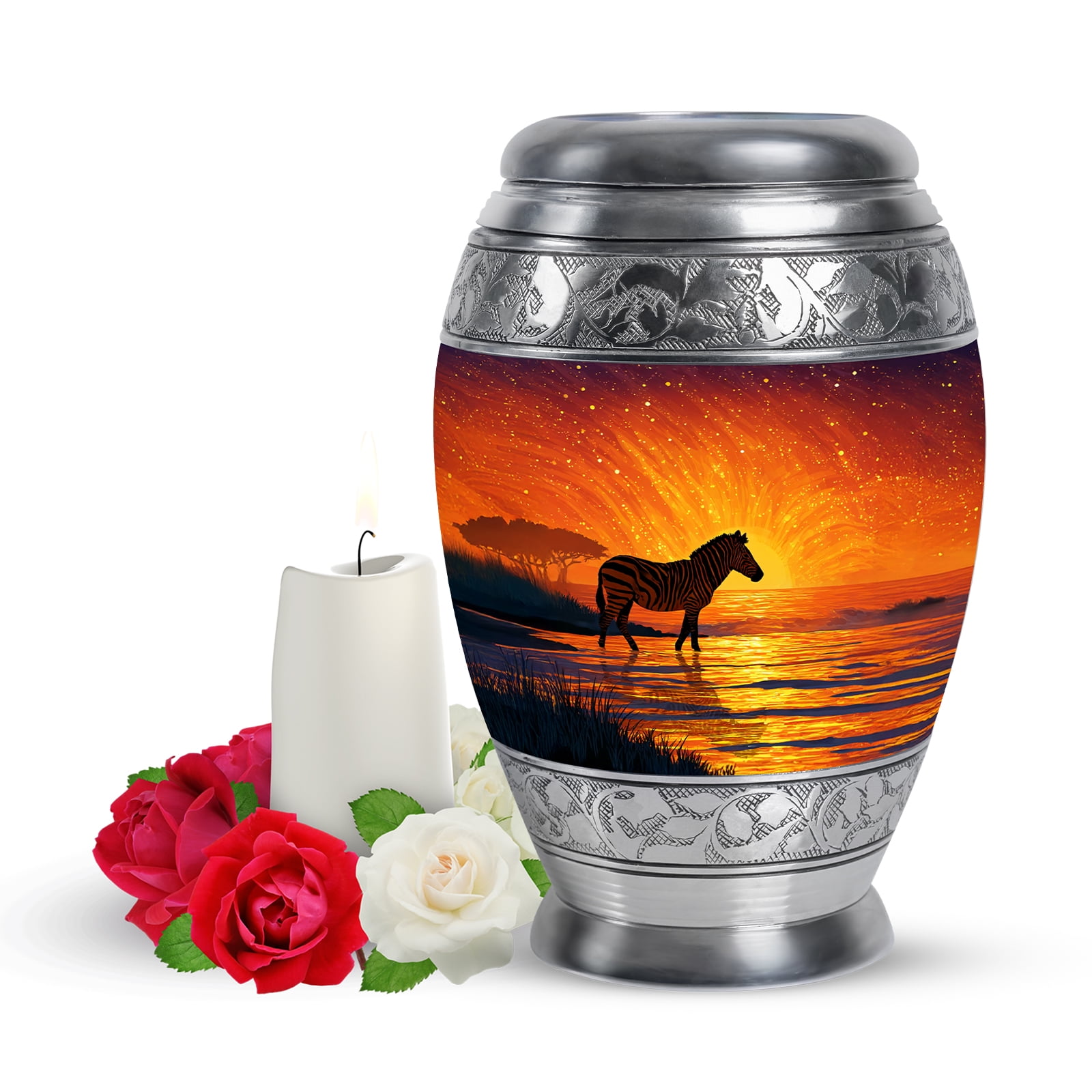 Yatskia Sunset Zebra Mini Funeral Keepsake Urn for Ashes Adult Mother ...