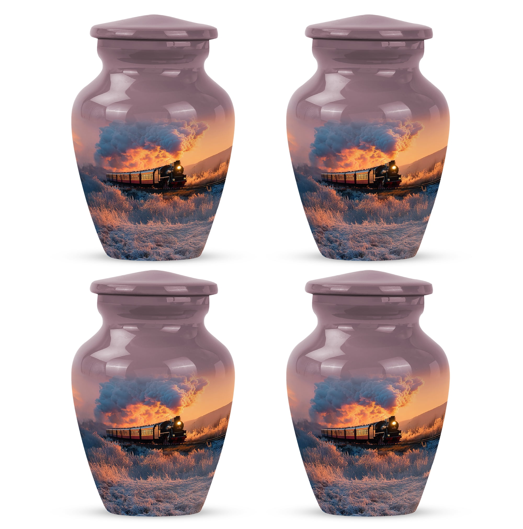 Yatskia Train Mini Memorial Keepsake Urns for Human Ashes Adult Men and ...