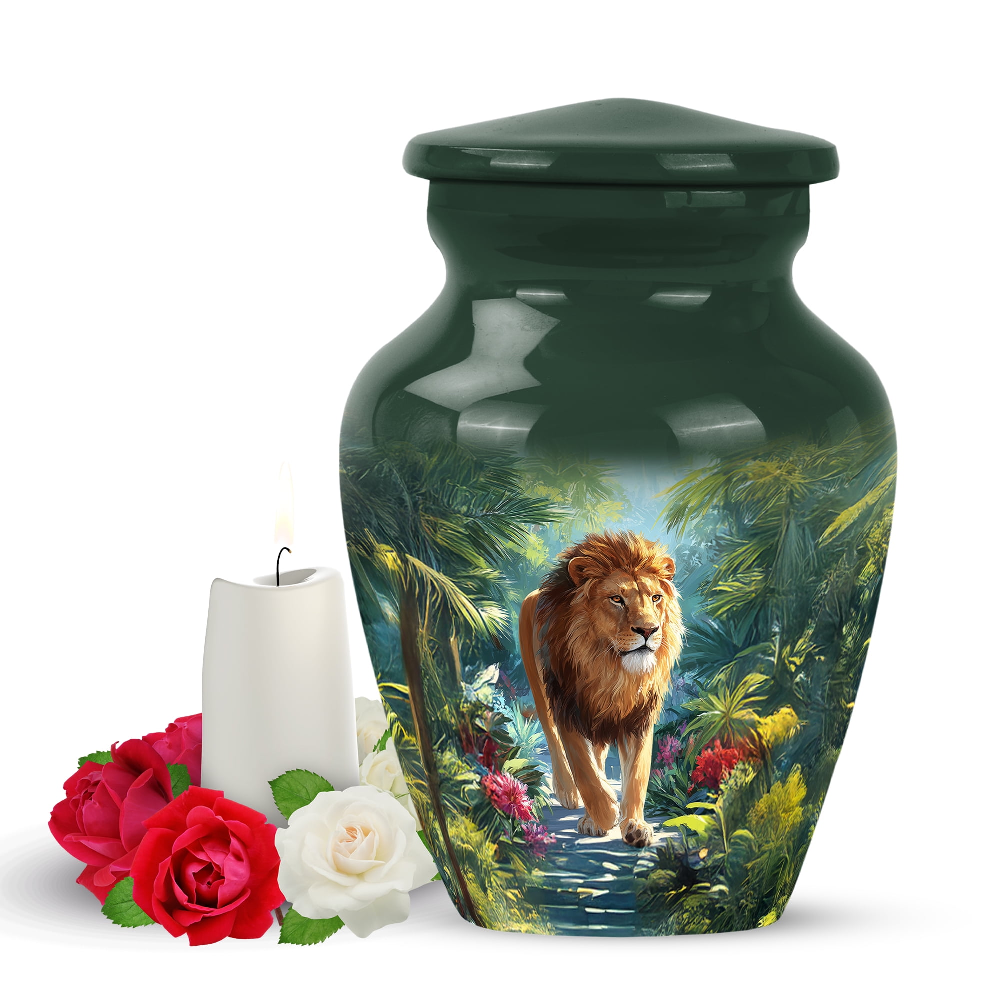 Yatskia Tropical Forest Lion Mini Keepsake Memorial Urns for Human ...
