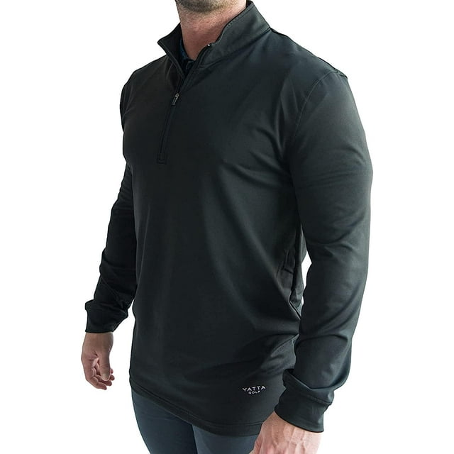 Yatta Golf Mens Q Zip Jacket Men's Golf Pullover Dri-Fit, Knit ...