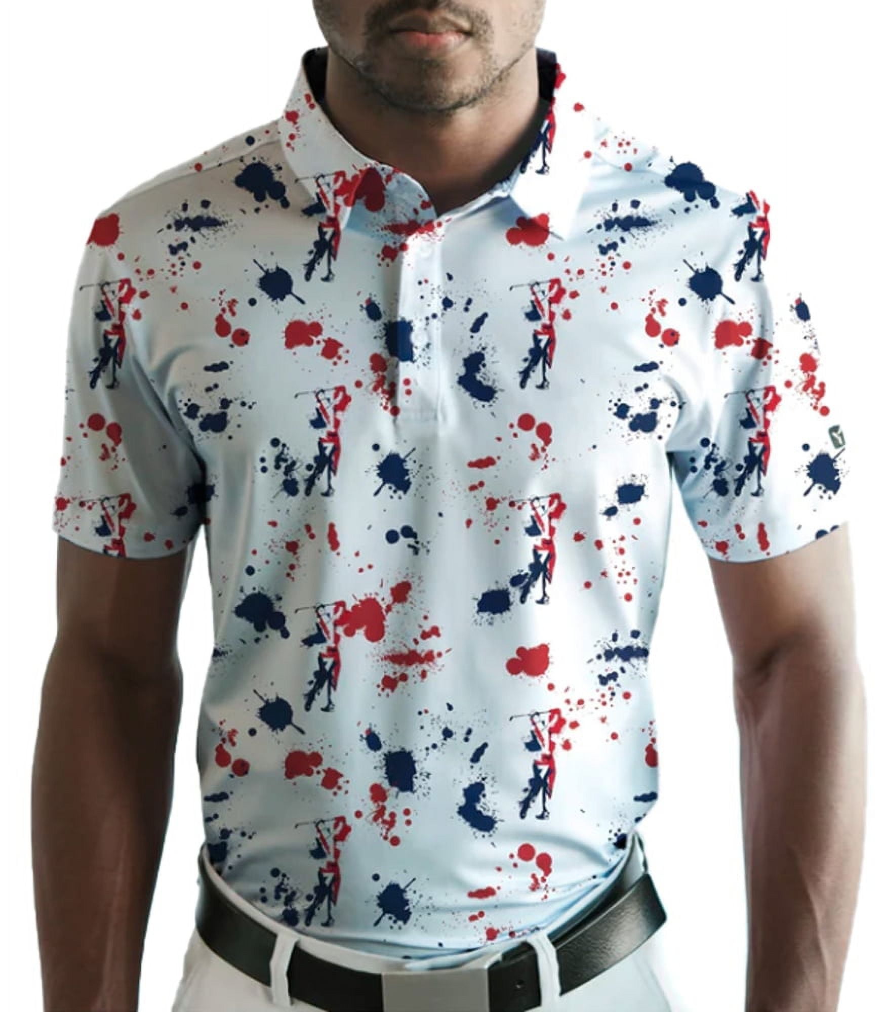 Yatta Golf Mens Standout Performance Short Sleeve Golf Polo Shirt (The ...