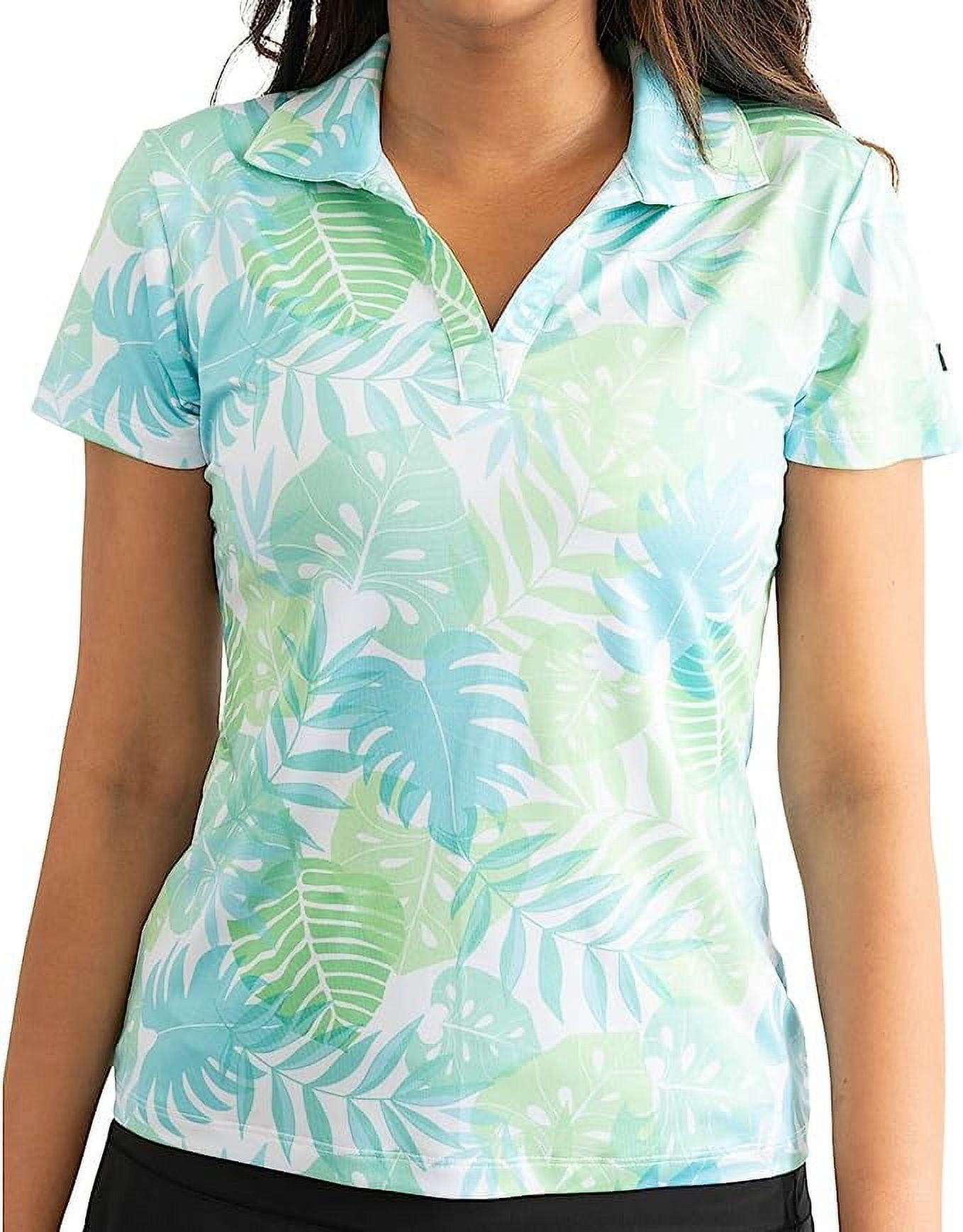 Yatta Golf Womens Standout Performance Short Sleeve Golf Polo Shirt ...