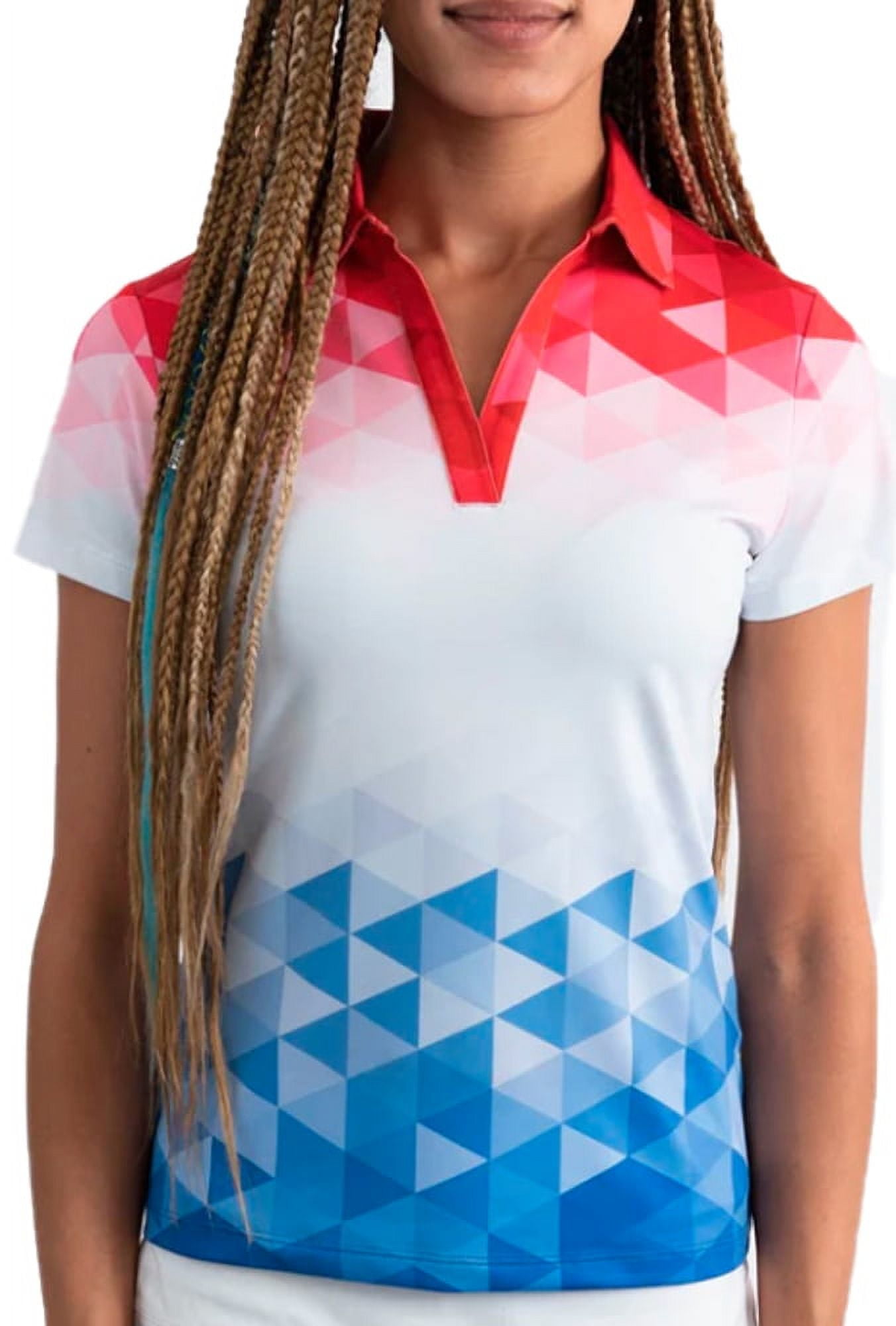 Yatta Golf Womens Standout Performance Short Sleeve Golf Polo Shirt ...