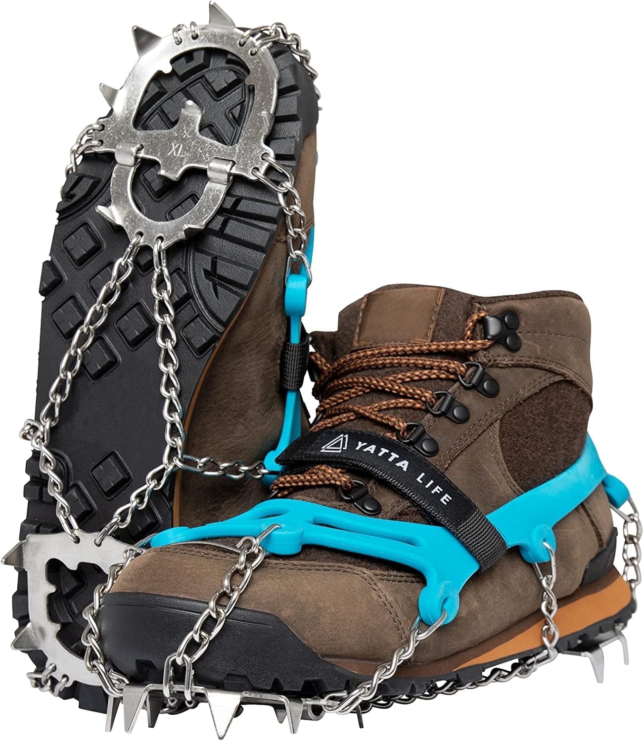Yatta Life Crampons Ice Cleats for Hiking | Spikes for Boots with Mount ...