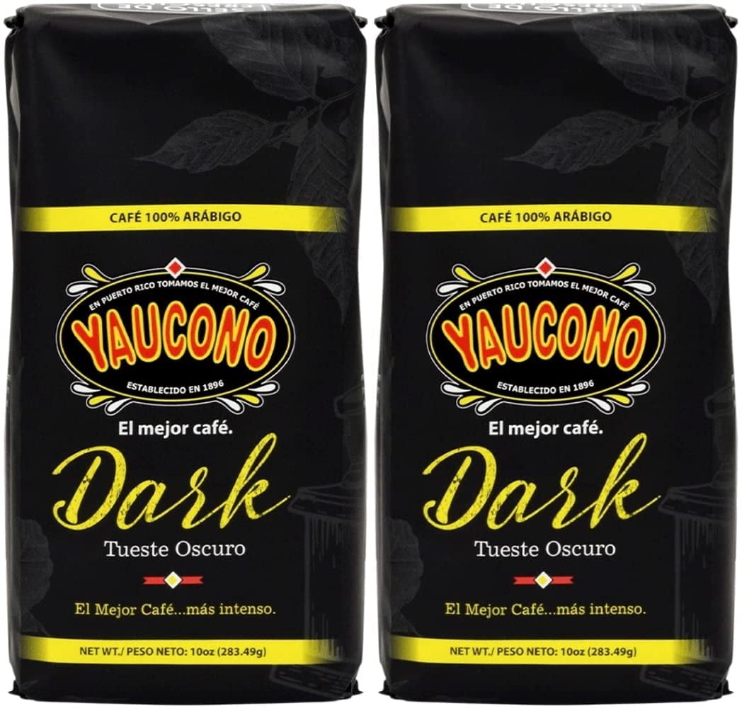 Yaucono Dark Roast Ground Coffee, Puerto Rico, 100% Arabica, 10 Ounce ...