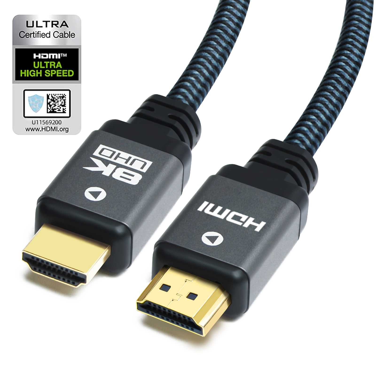 yauhody 8K HDMI 2.1 Cable 6ft with 48Gbps Ultra High Speed Support 8K ...