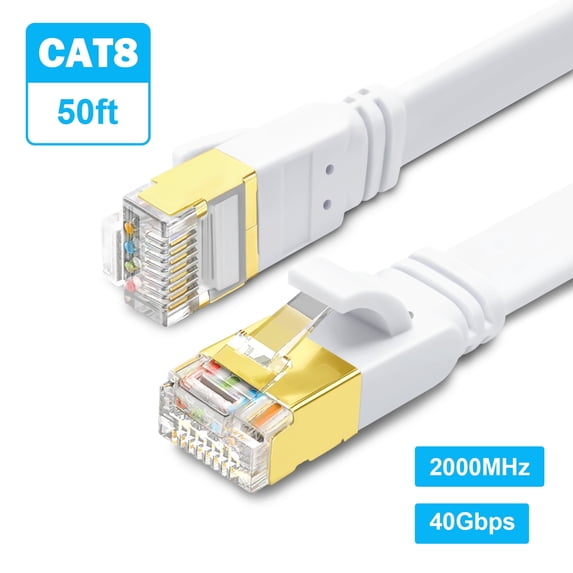 Yauhody High Speed Cat8 Ethernet Cable 50FT 40Gbps LAN Cable for Gaming ...