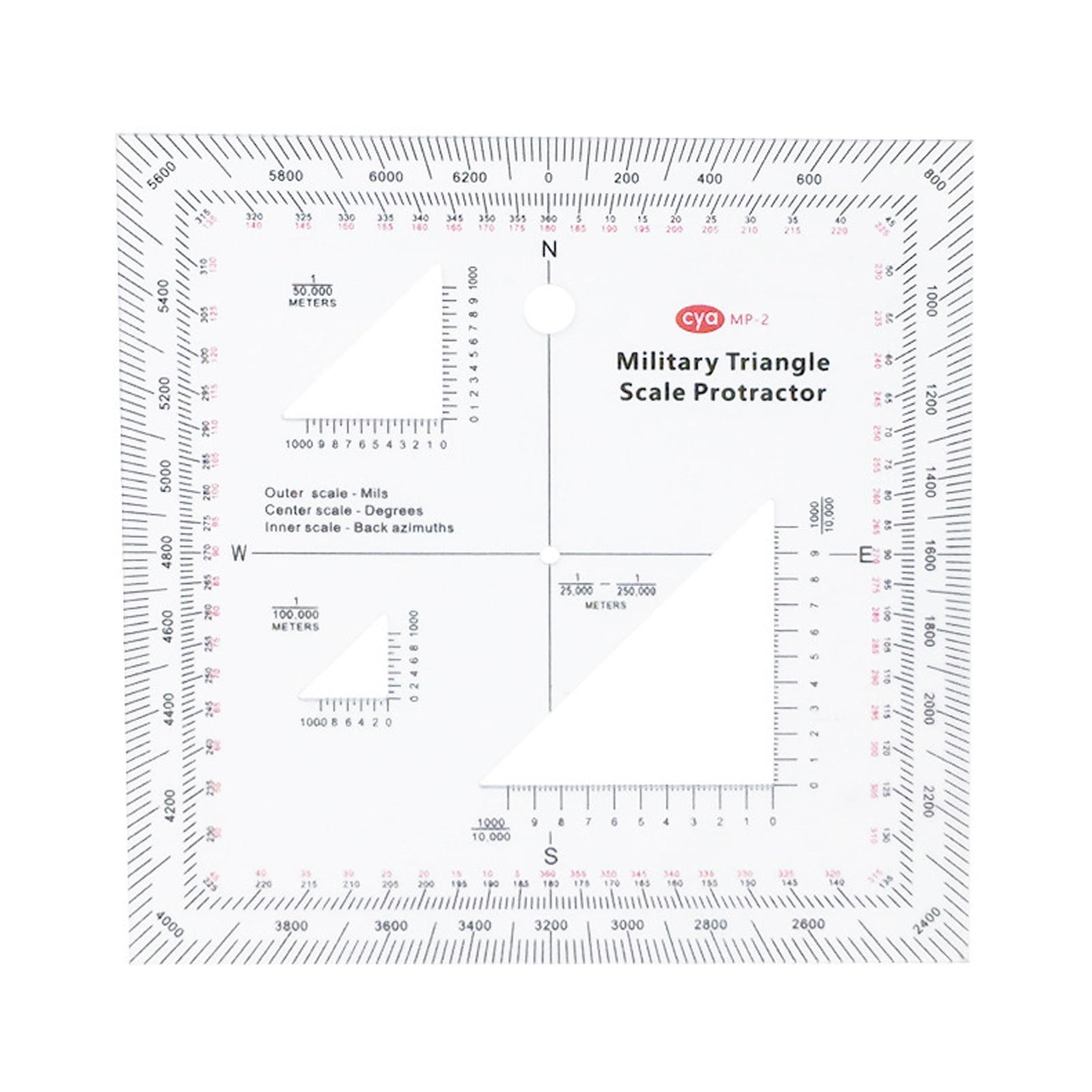 Yauxim Protractor Practical Map Scale USNG Coordinate Scale for Sea ...