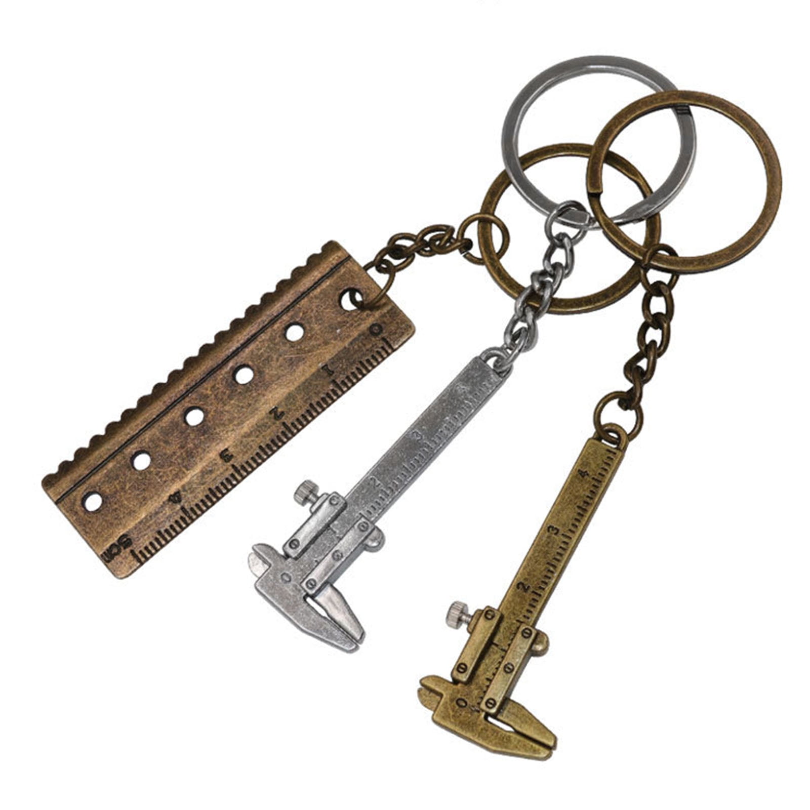 Yauxim Vernier Caliper 3Pack Vernier Caliper Straight Tooth Keychain ...