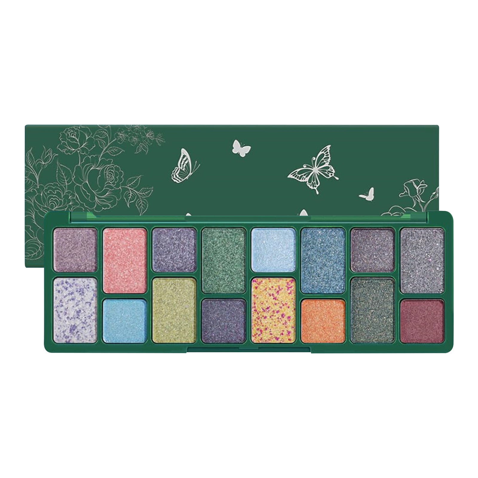 Yauxtp Under $5 Shadow of 16 Colors Shadow Makeup Glitter and Shine ...