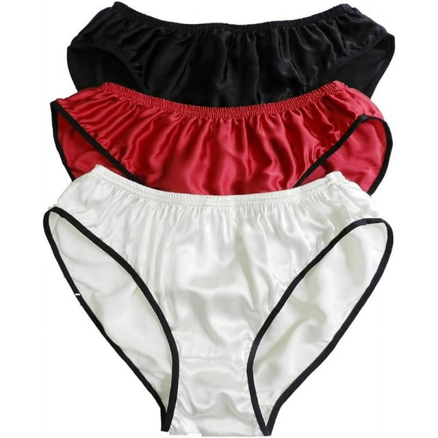 Yavorrs Men Silk Briefs Pure Underwear - Walmart.com