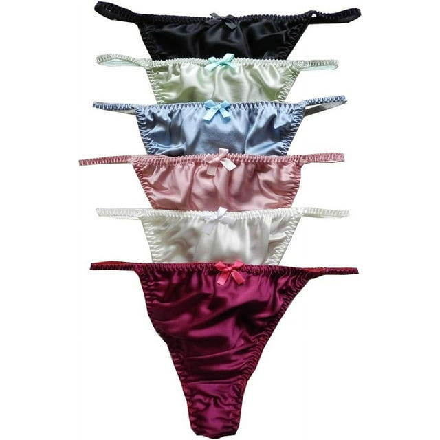 Yavorrs Womens Silk G String Thong Panties Underwear - Walmart.com