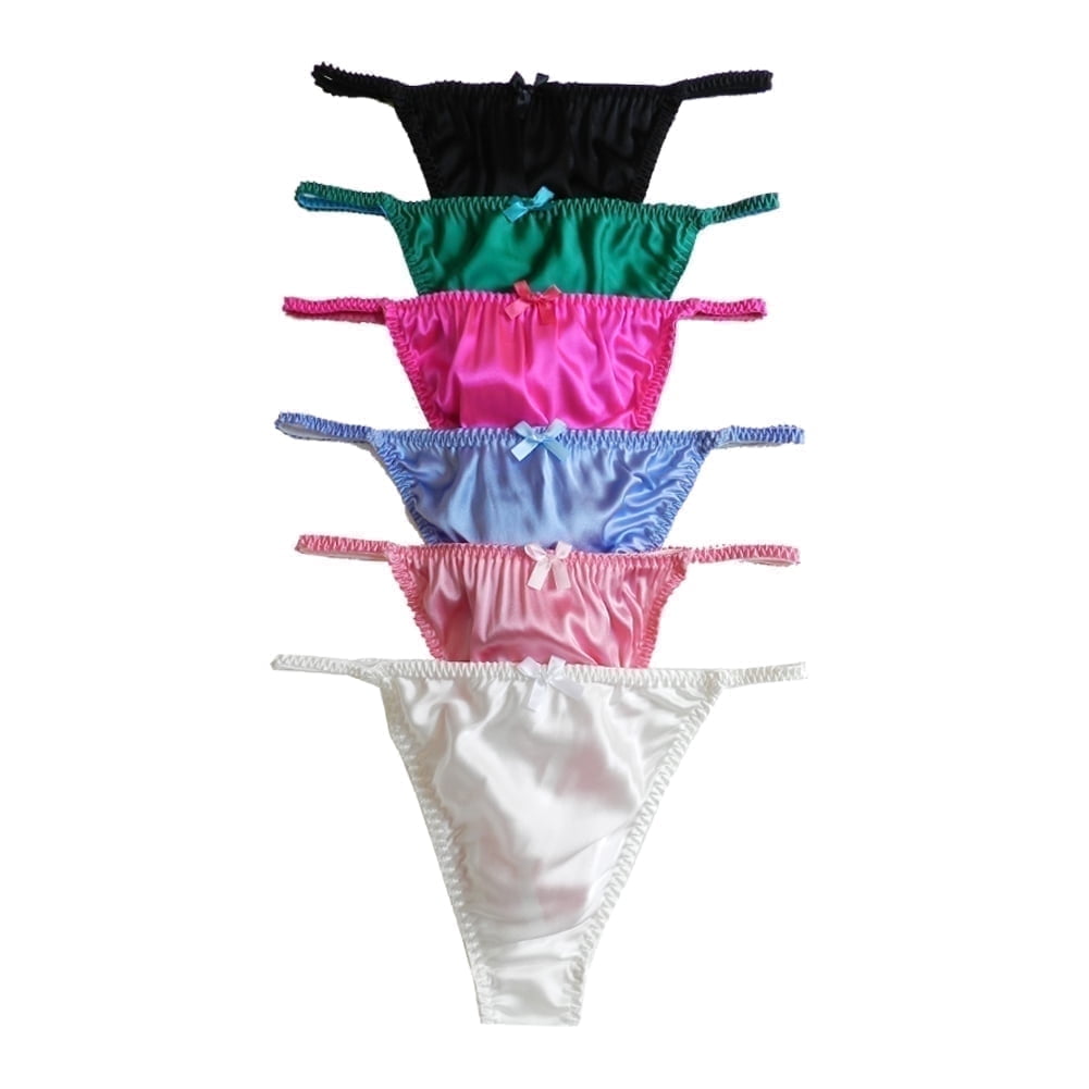 Yavorrs Womens Silk G String Thong Panties Underwear - Walmart.com