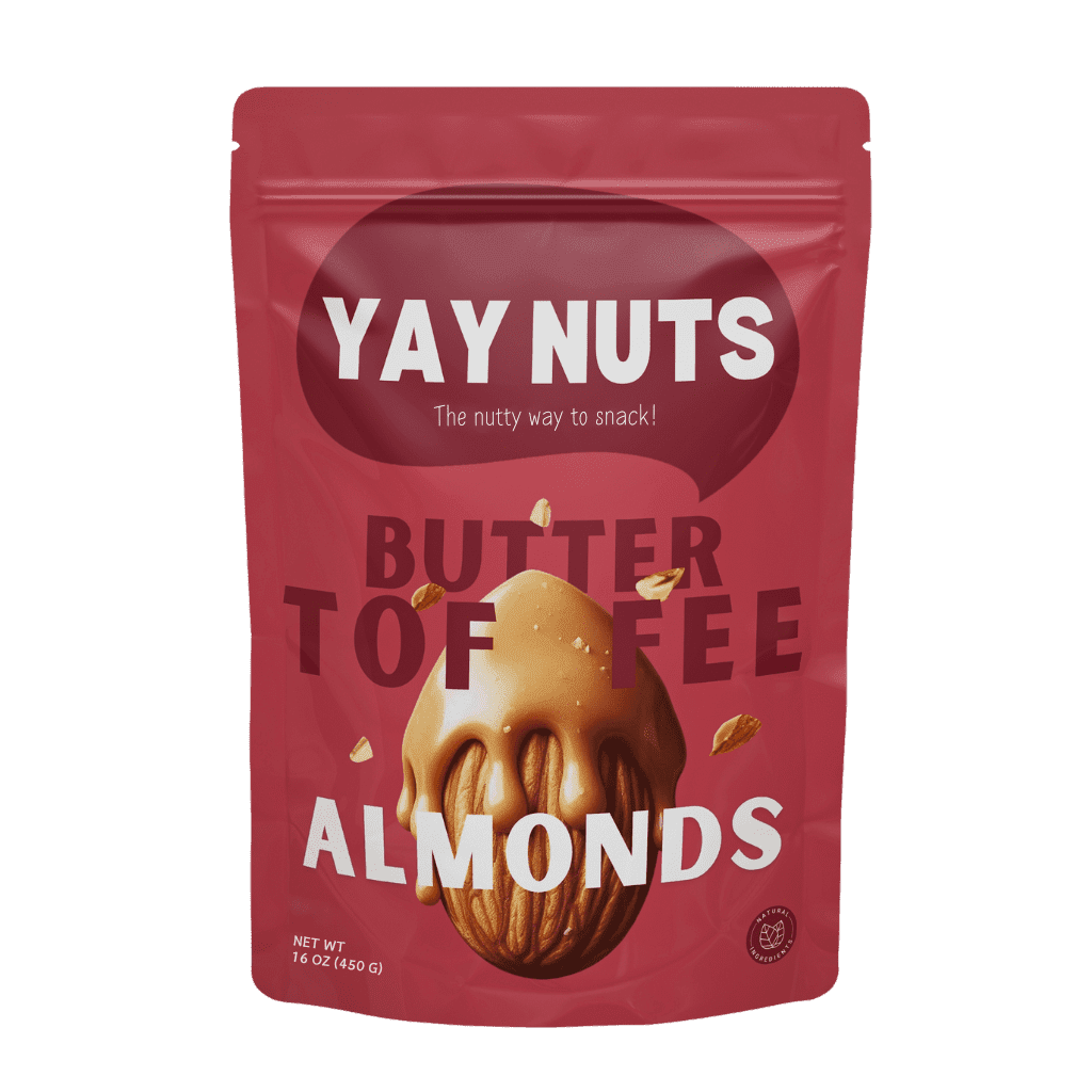 Yay Nuts Butter Toffee Almonds, Sweet Crunchy Gourmet Snack, 1 lb ...