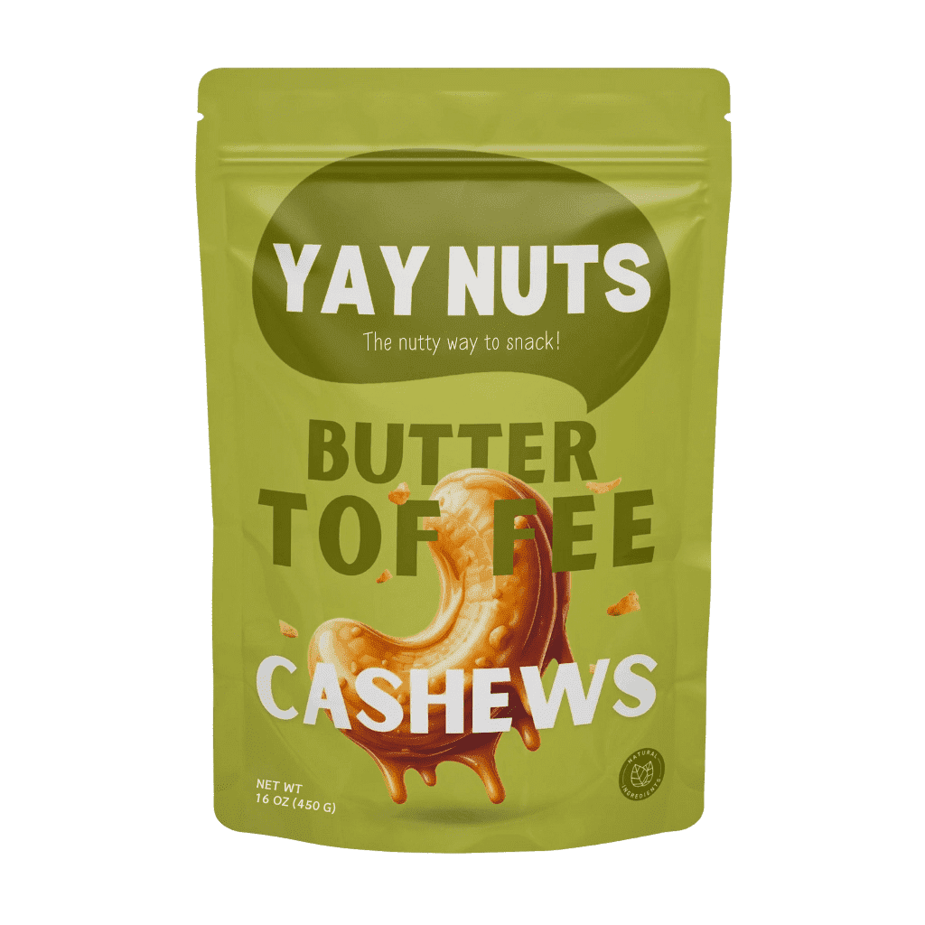 Yay Nuts Butter Toffee Cashews, Sweet and Crunchy Snack, 1 lb ...