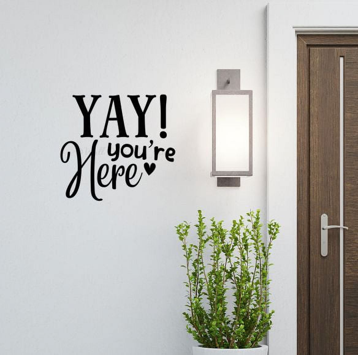 Yay You're Here Welcome Wall Decal for Camper Classroom Home Vinyl ...