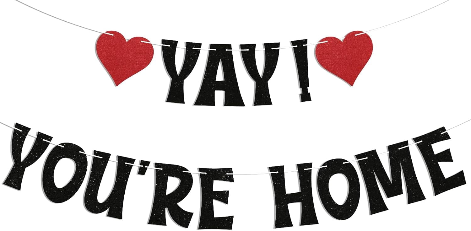 Yay!You're Home Banner - Welcome Back to Home Banner, Family Reunion ...