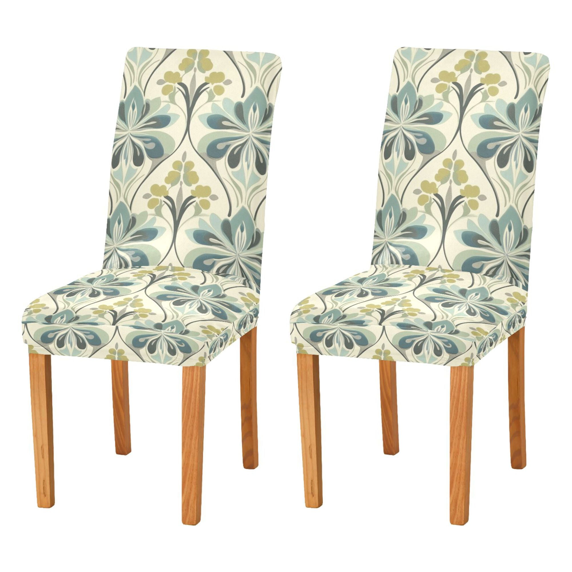 Yayeee 2 Pack Dining Chair Covers Stretch Parson Chairs Slipcovers Seat ...