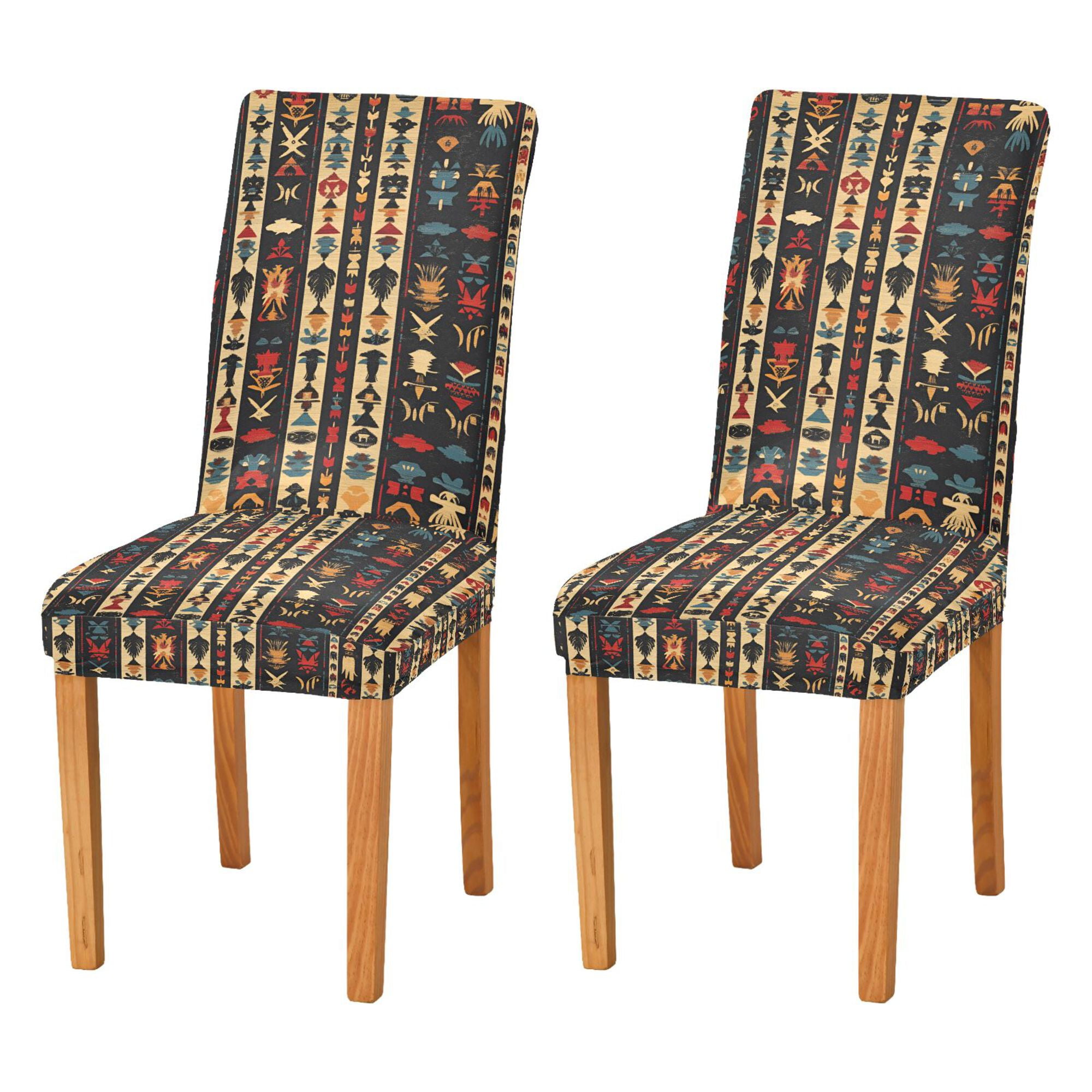 Yayeee 2 Pack Dining Chair Covers Stretch Parson Chairs Slipcovers Seat ...