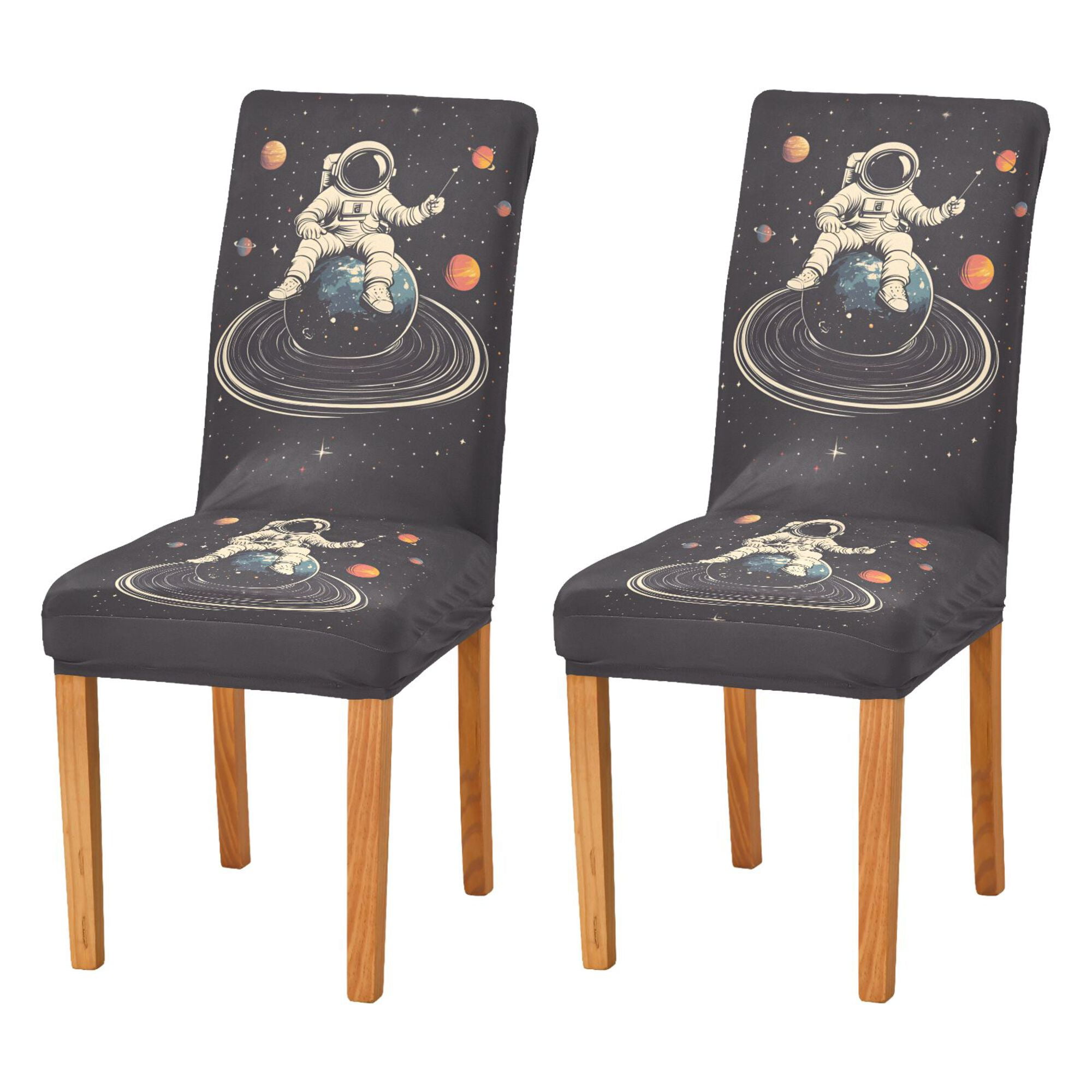 Yayeee 2 Pack Dining Chair Covers Stretch Parson Chairs Slipcovers Seat ...