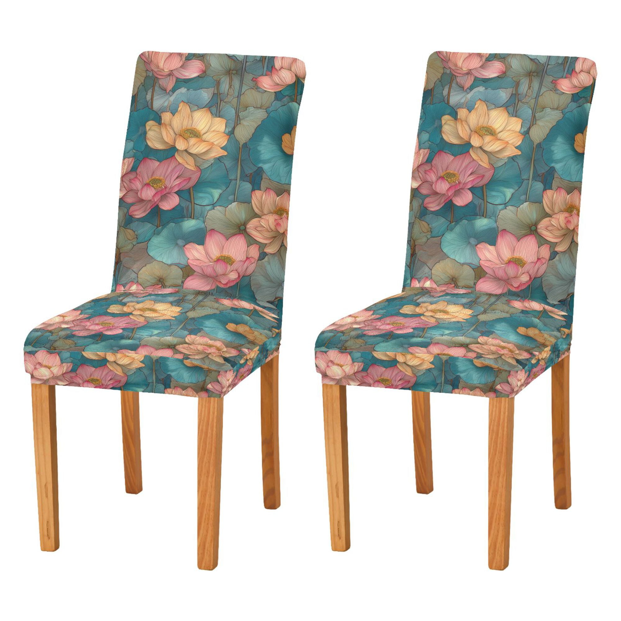 Yayeee 2 Pack Dining Chair Covers Stretch Parson Chairs Slipcovers Seat ...