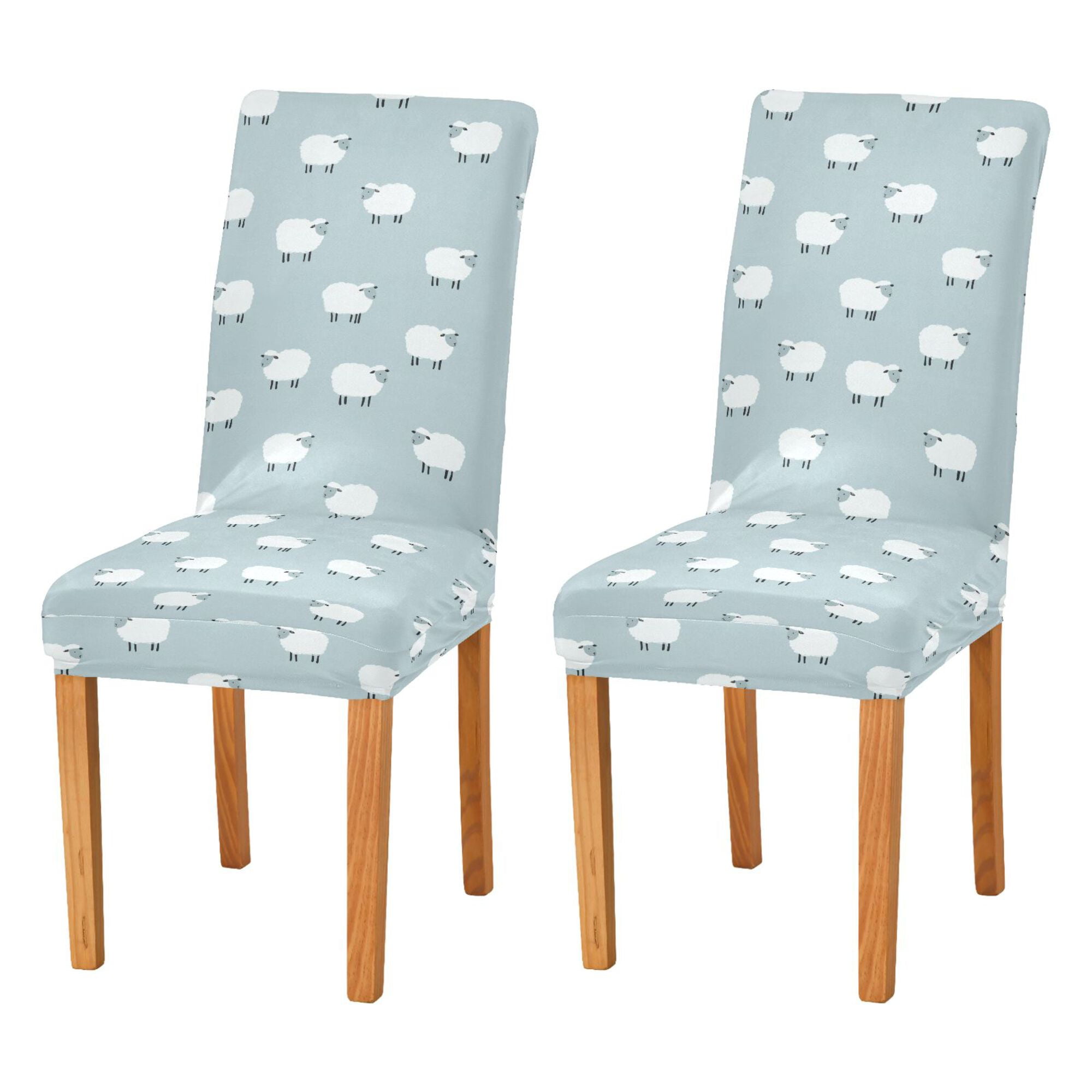 Yayeee 2 Pack Dining Chair Covers Stretch Parson Chairs Slipcovers Seat ...