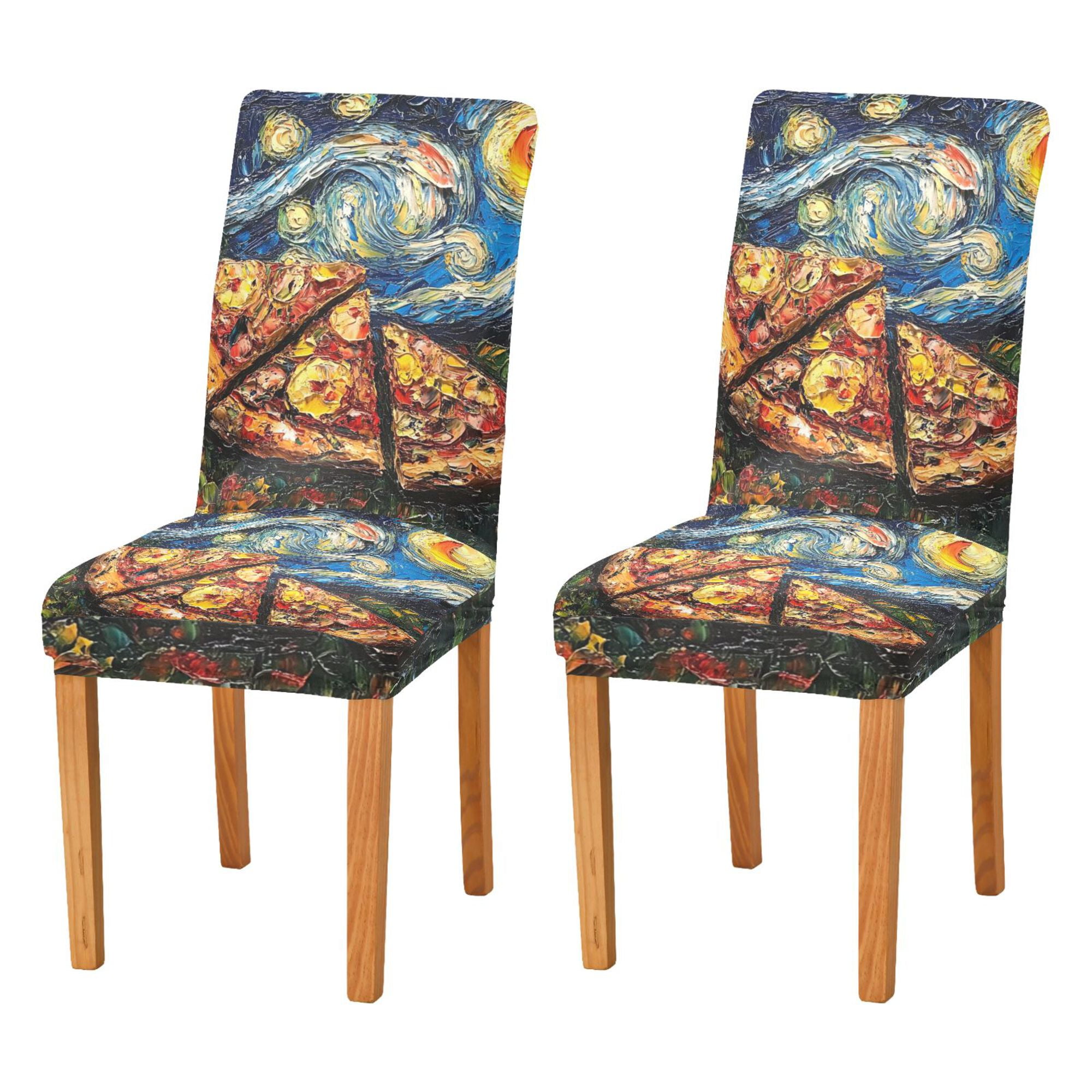 Yayeee 2 Pack Dining Chair Covers Stretch Parson Chairs Slipcovers Seat ...