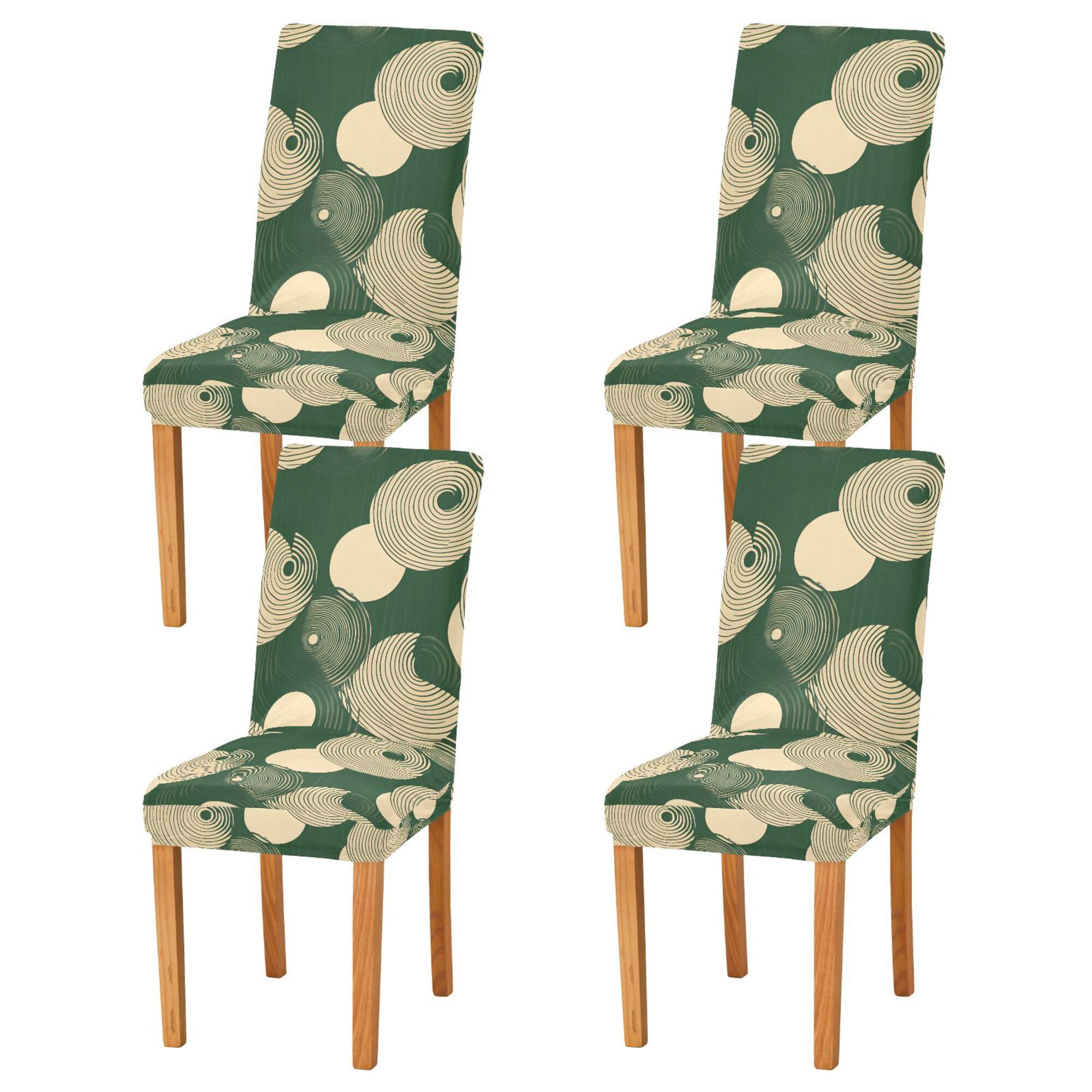 Yayeee 4 Pack Dining Chair Covers Stretch Parson Chairs Slipcovers Seat ...