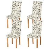 Yayeee 4 Pack Dining Chair Covers Stretch Parson Chairs Slipcovers Seat ...