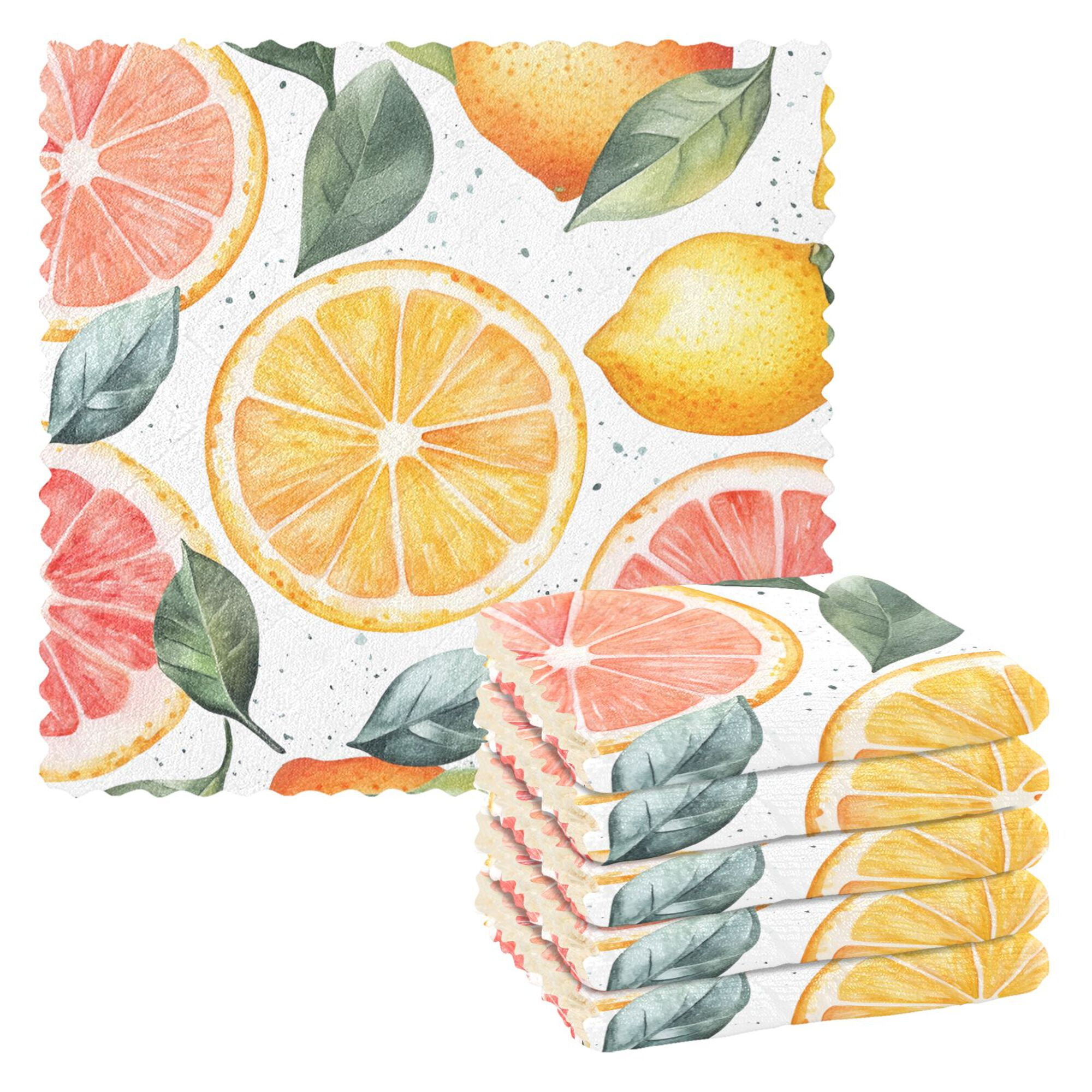 Yayeee 6 Pack Kitchen Dishcloths for Washing Dishes Soft Absorbent ...