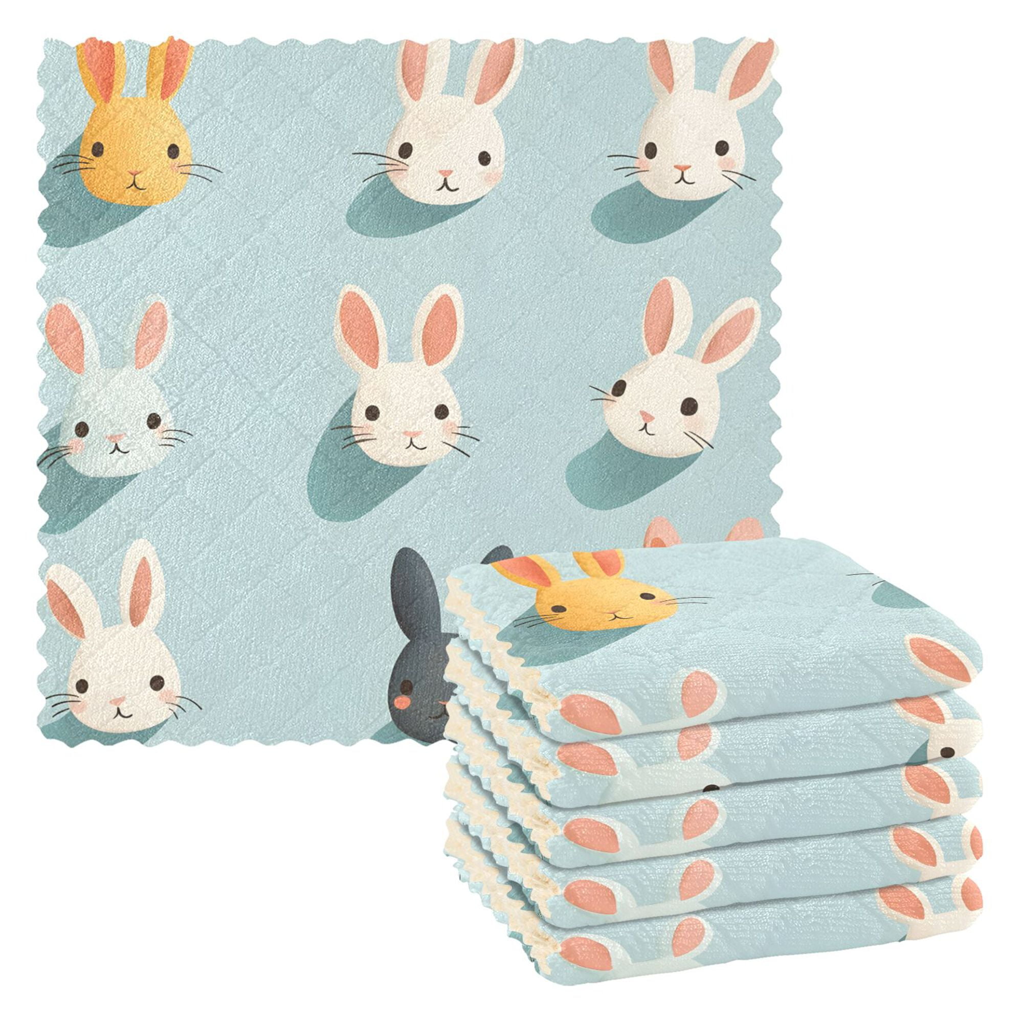 Yayeee 6 Pack Kitchen Dishcloths for Washing Dishes Soft Absorbent ...