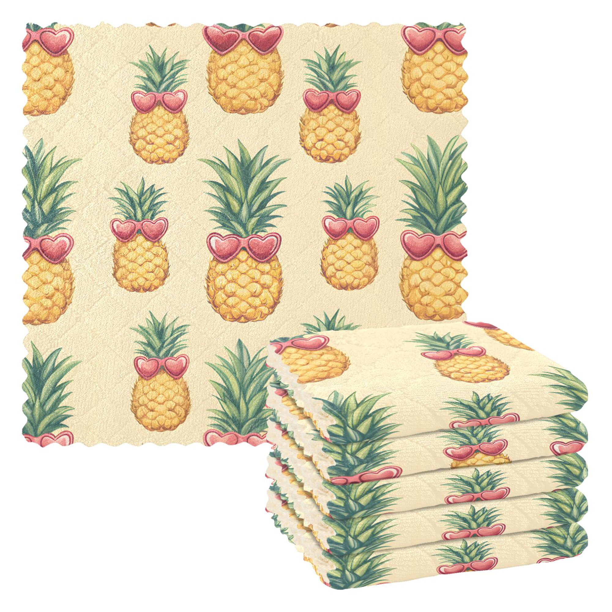Yayeee 6 Pack Kitchen Dishcloths for Washing Dishes Soft Absorbent ...