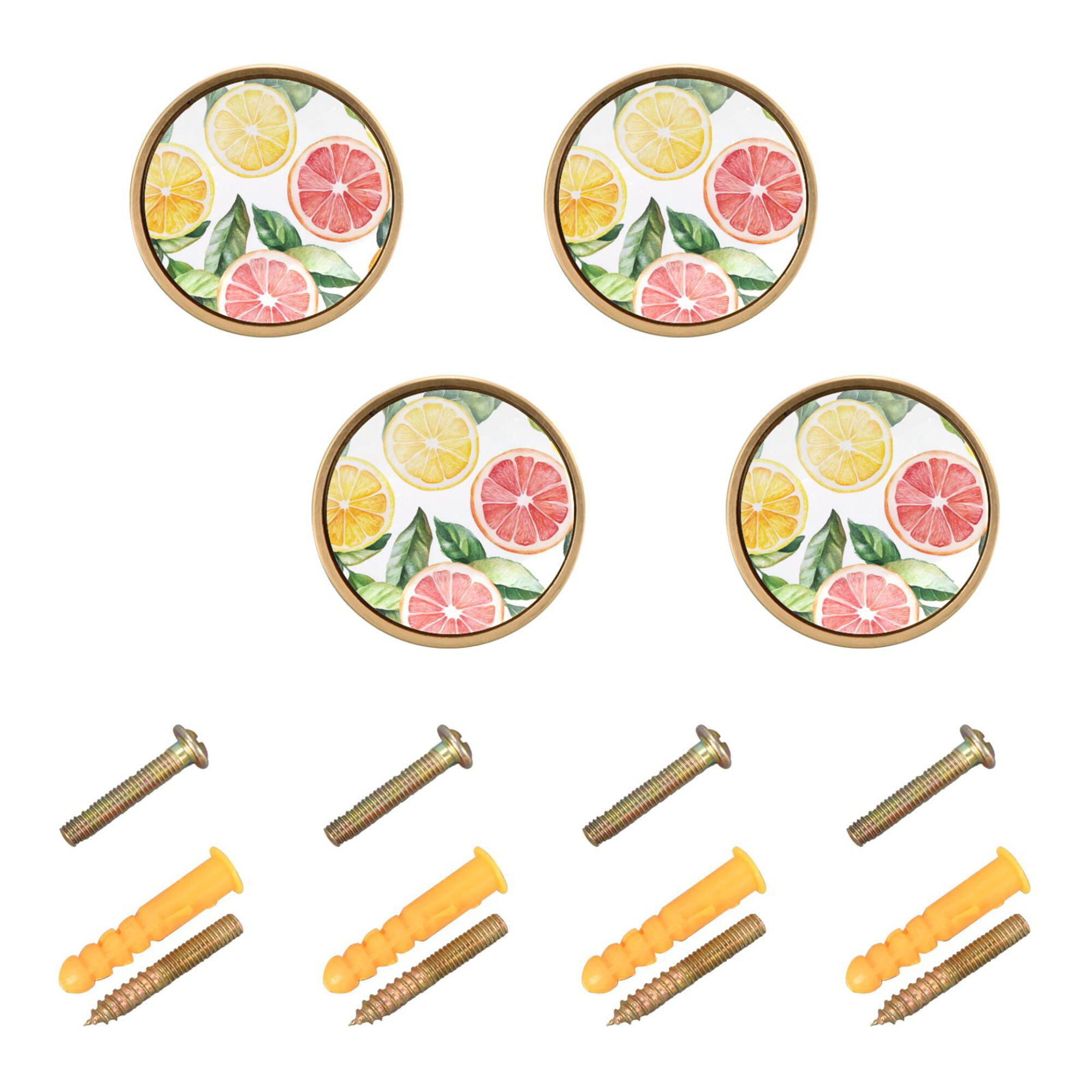 Yayeee 8 Pack Cabinet Knobs with Screws Round Zinc Drawer Pulls for ...