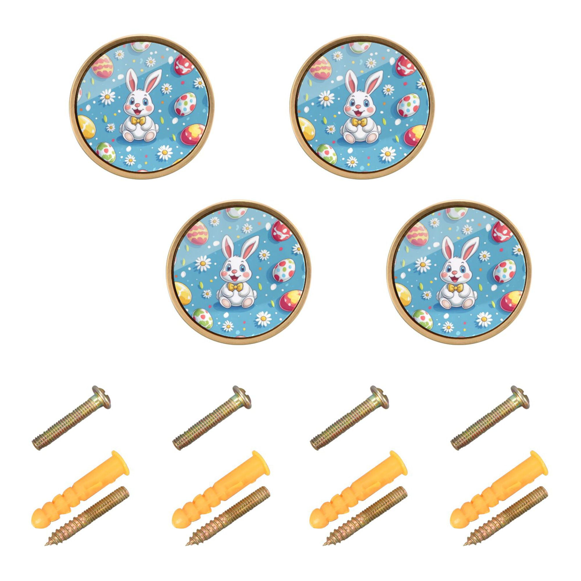 Yayeee 8 Pack Cabinet Knobs with Screws Round Zinc Drawer Pulls for ...