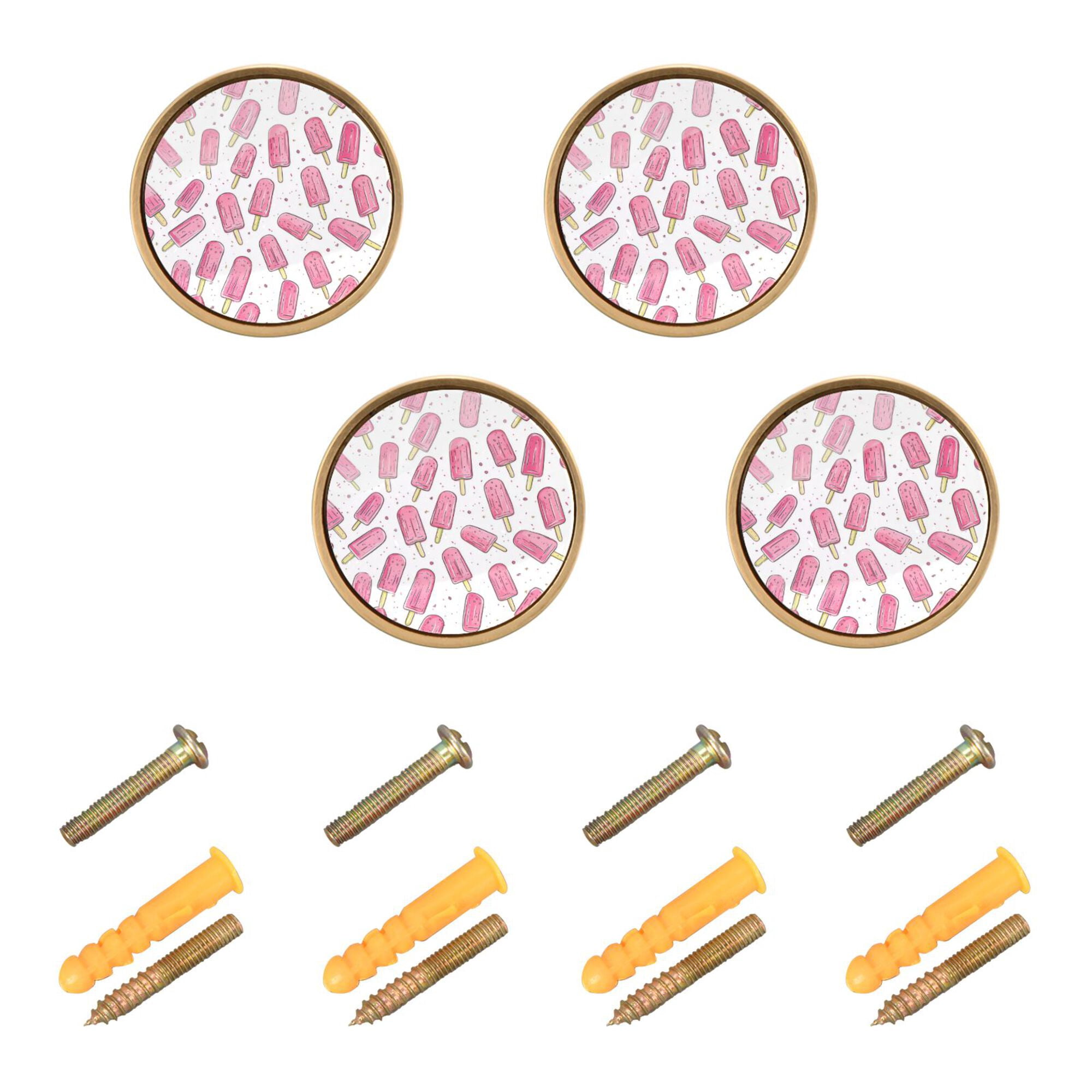 Yayeee 8 Pack Cabinet Knobs with Screws Round Zinc Drawer Pulls for ...