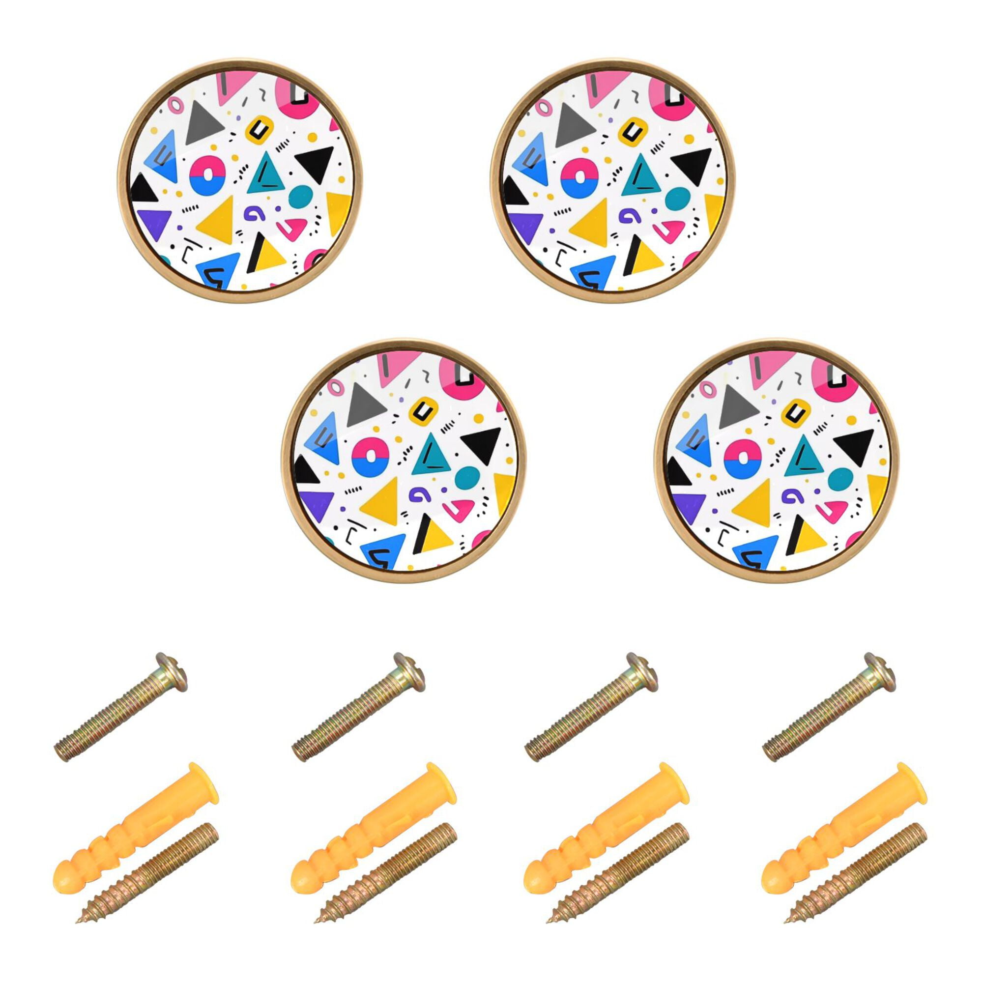 Yayeee 8 Pack Cabinet Knobs with Screws Round Zinc Drawer Pulls for ...