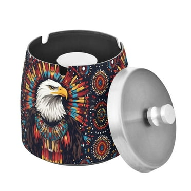 Cute Smile Dogs Ashtray with Lid Cigarette Ashtray Stainless Steel Ash ...